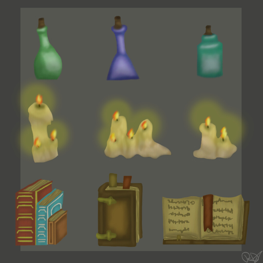 ArtStation - asset sheet for mage