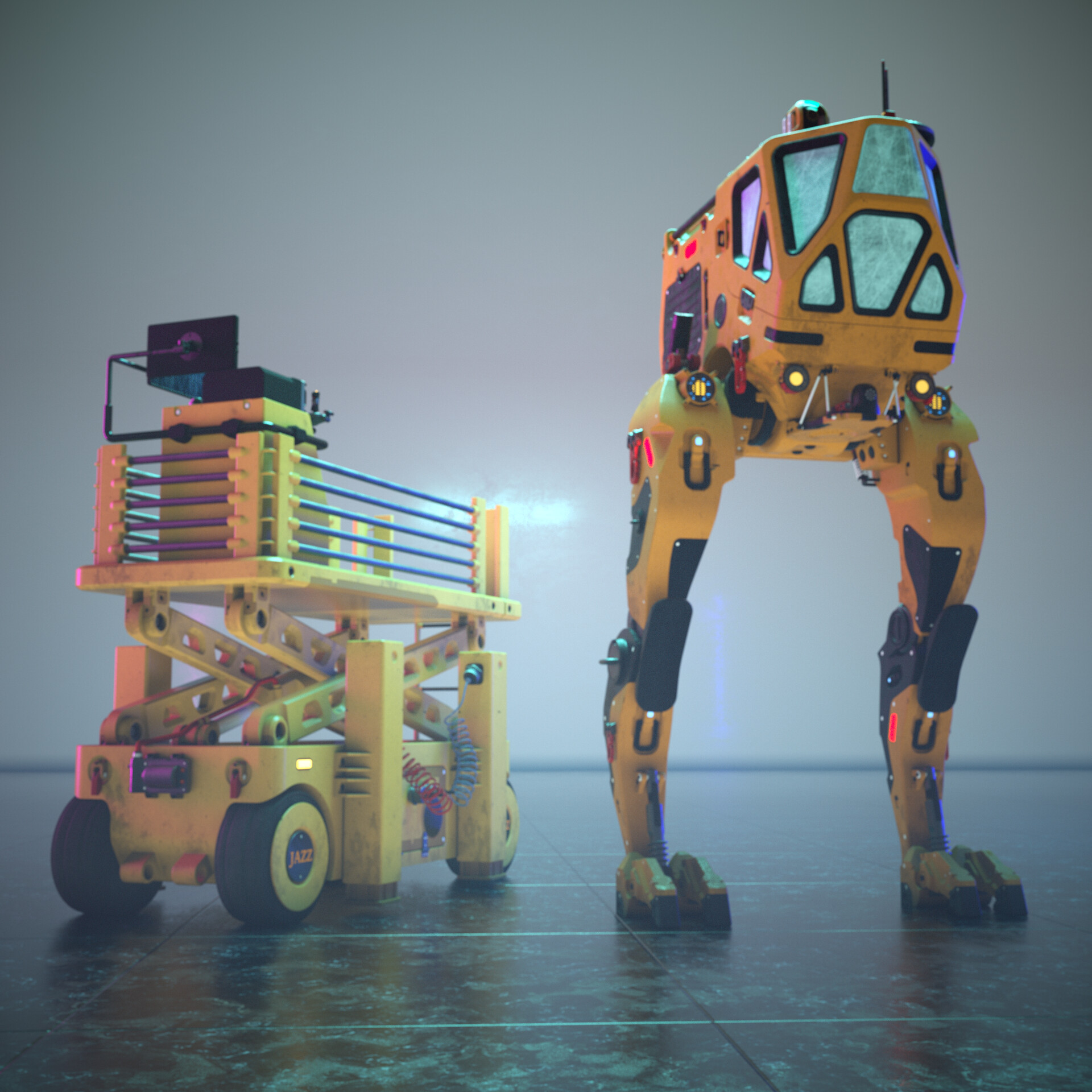 ArtStation - Industrial construction mech/vehicle - JAZZ