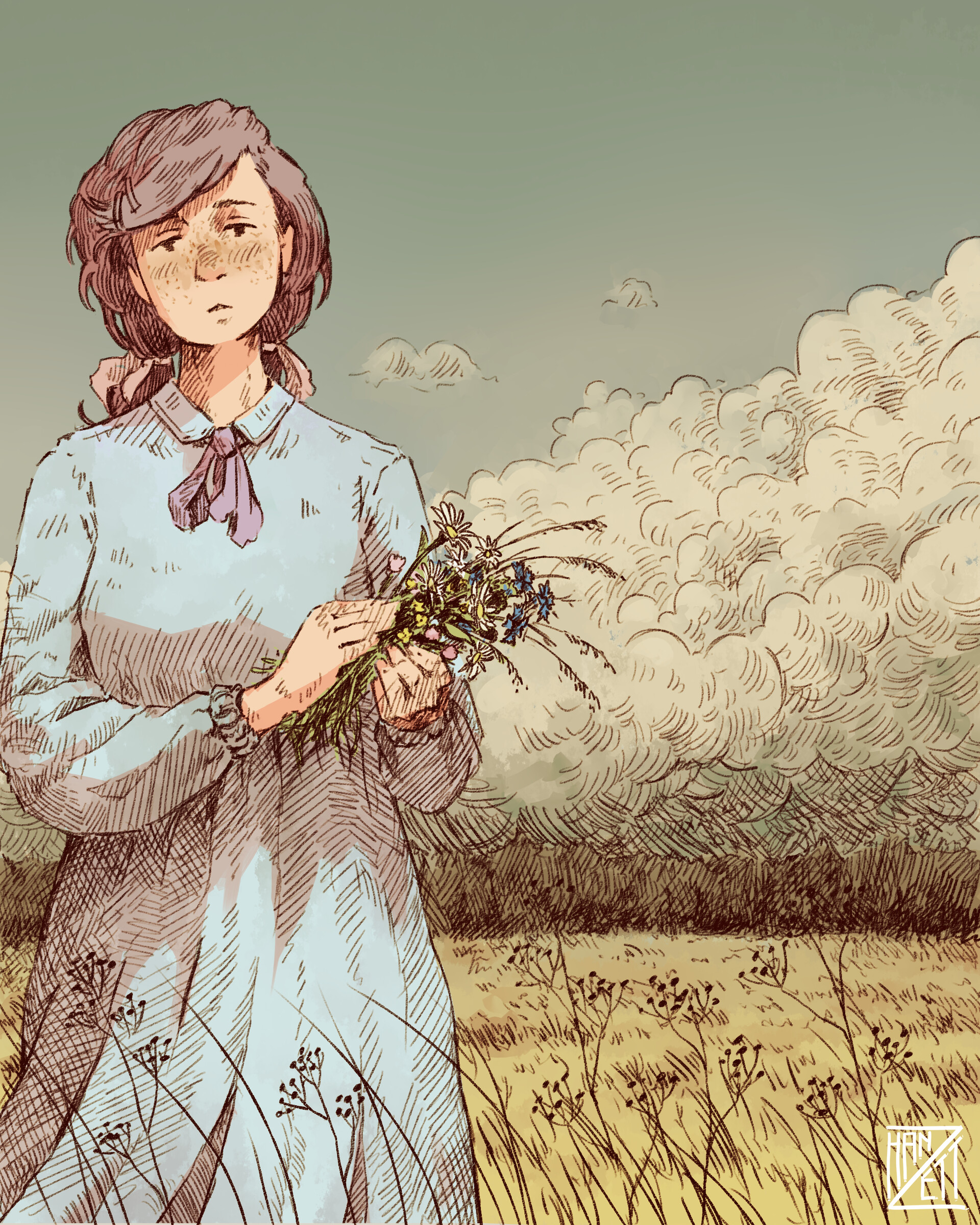 ArtStation - Dry field