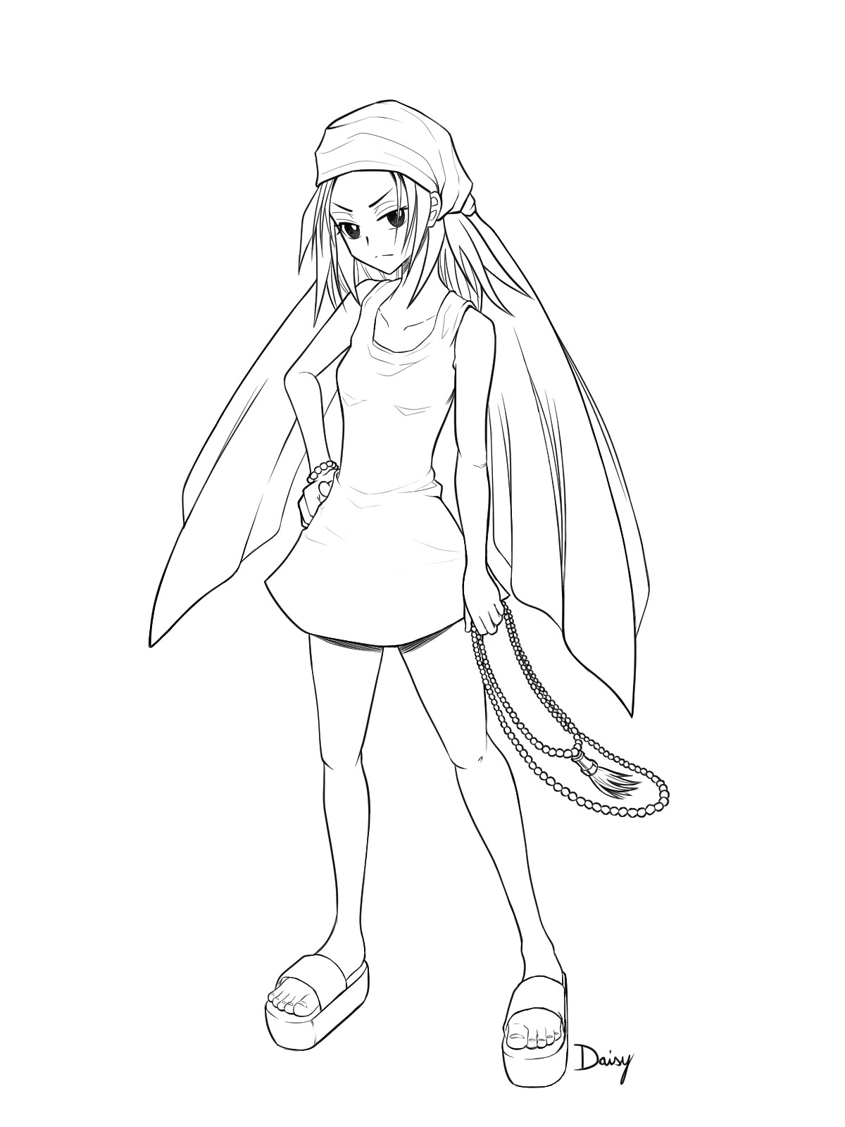 shaman king coloring pages