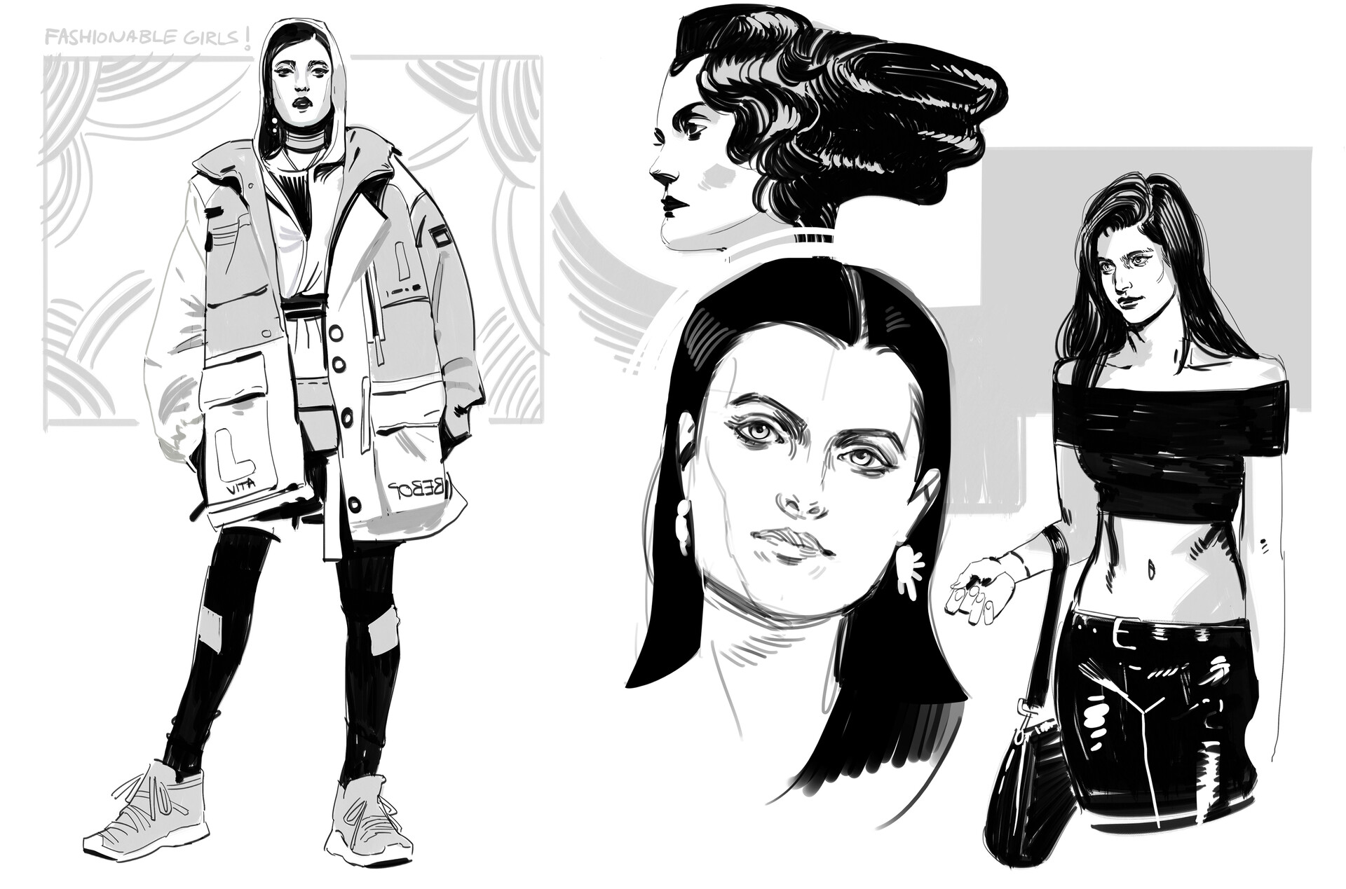 Mathias Osland - Sketches, Paintings and Girls