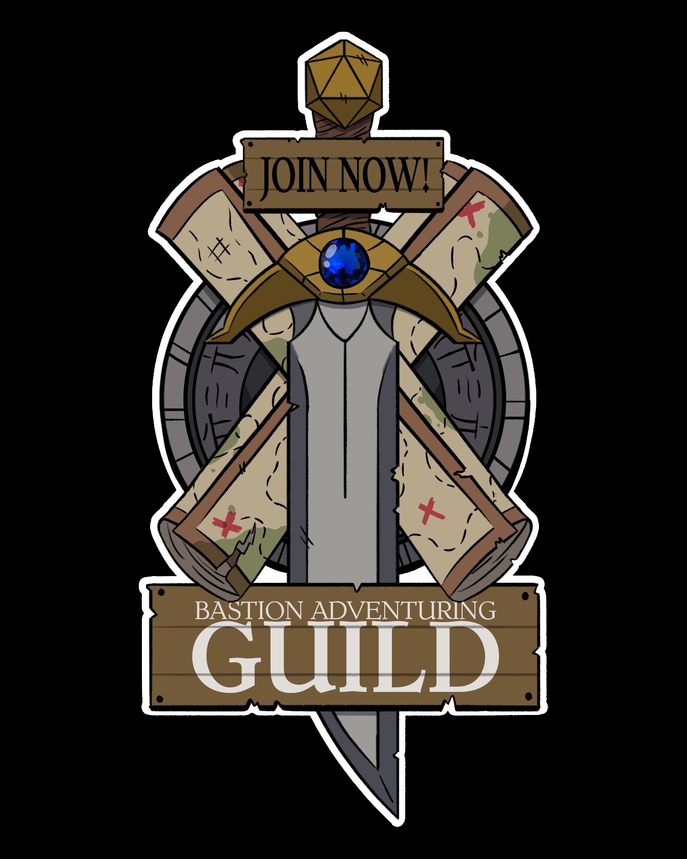 ArtStation - Logo-Bastion Adventuring Guild
