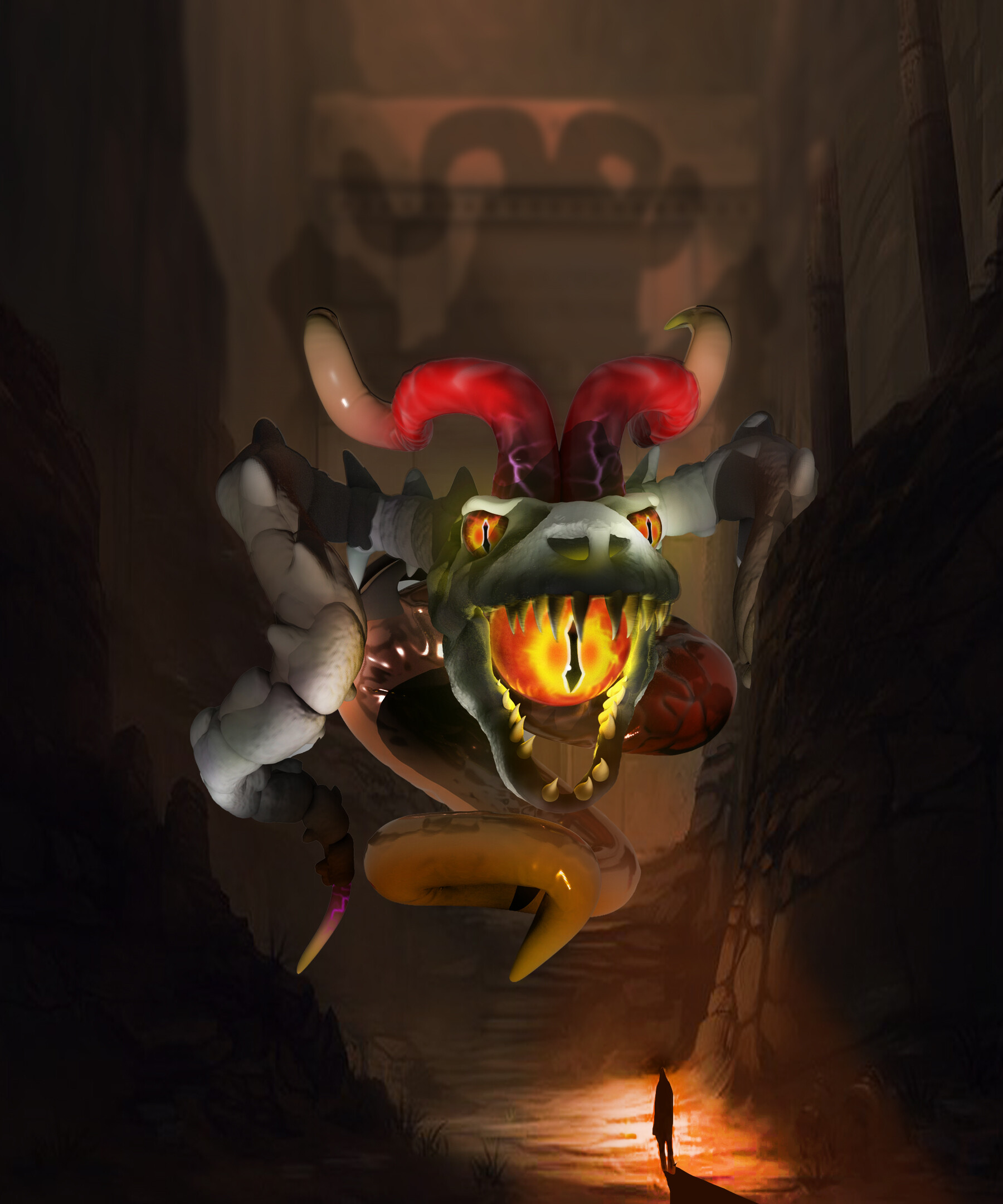 ArtStation - Prehistoric Vel'coz: The Eye of the Jurassic