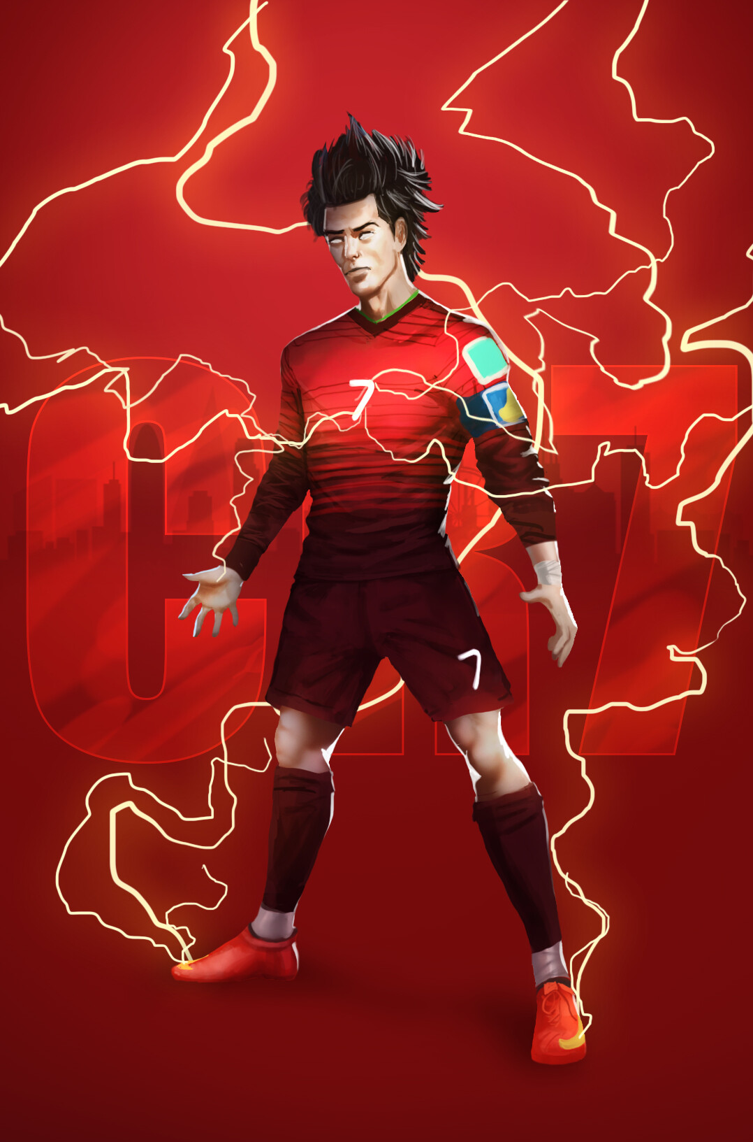 ArtStation - CR7 Meets DBZ+Flash