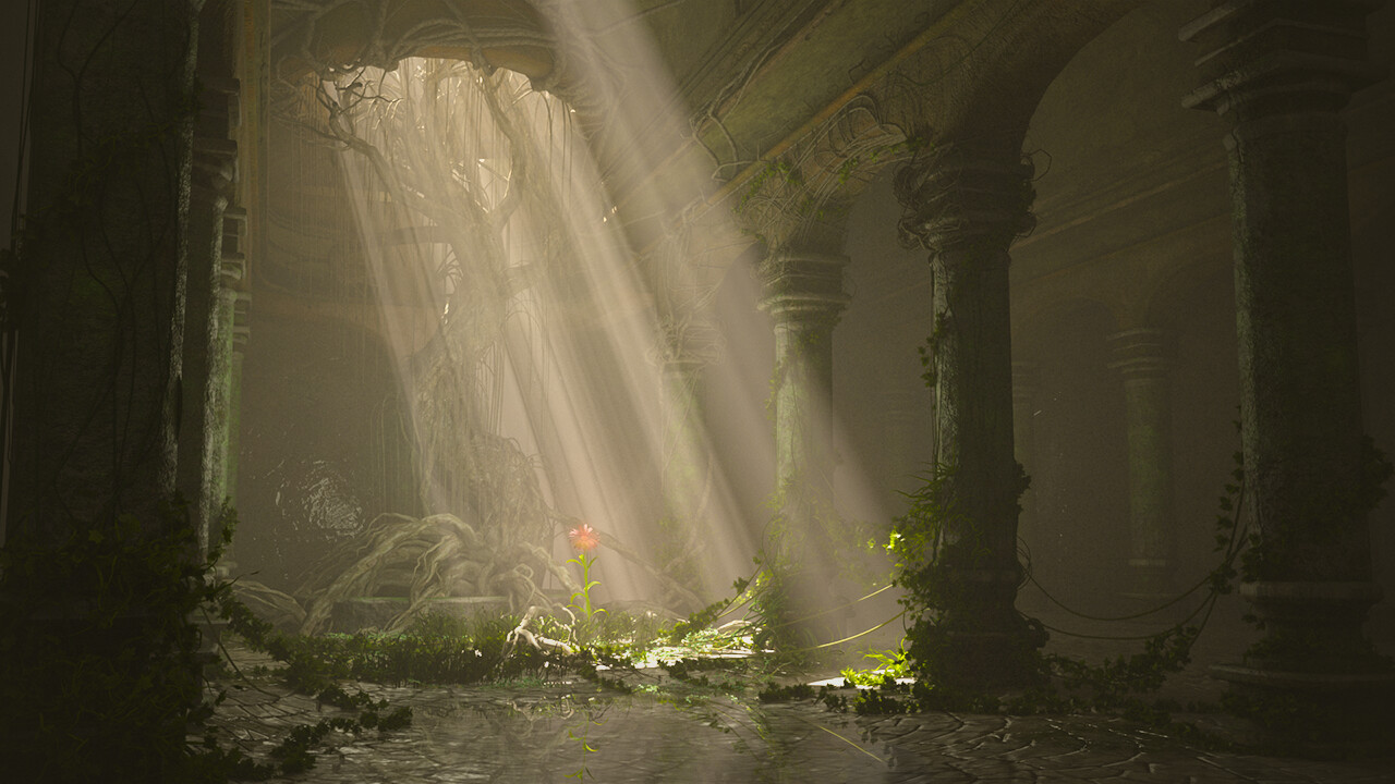 ArtStation - Flower in the ruins