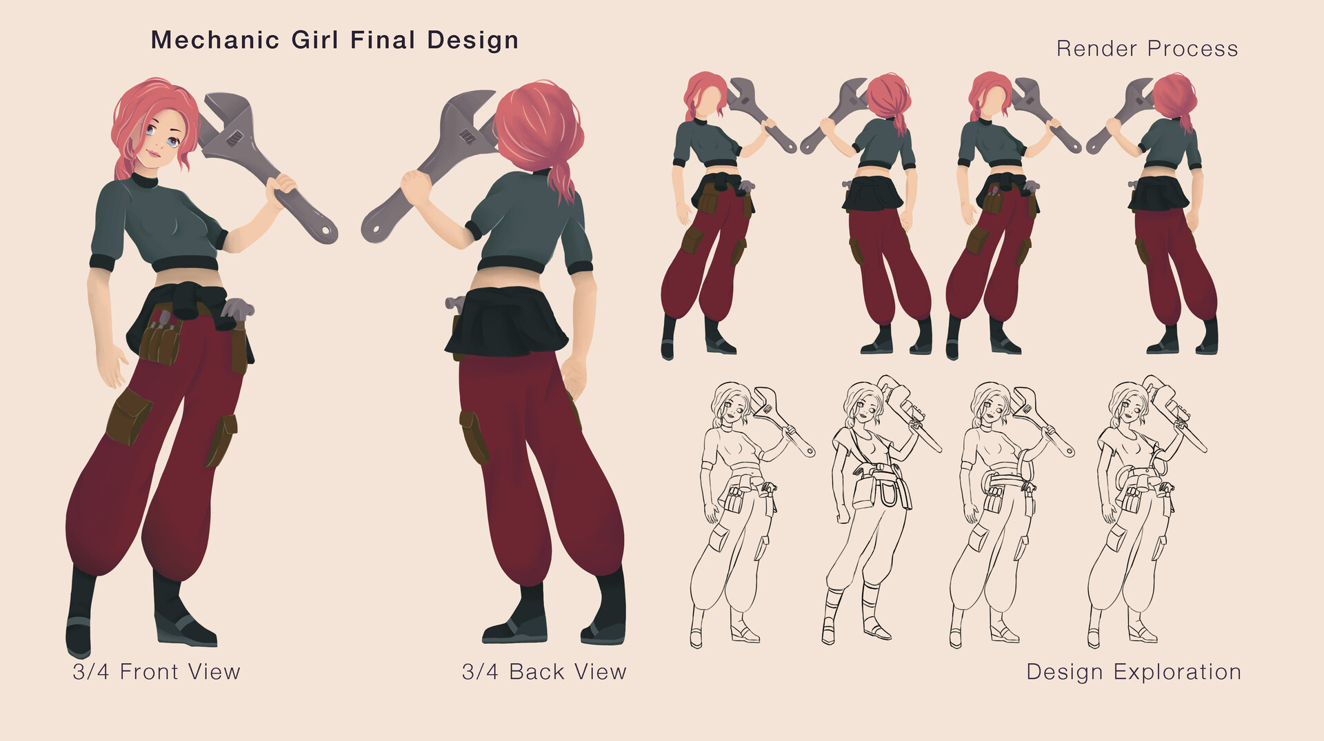 ArtStation - Mechanic Girl