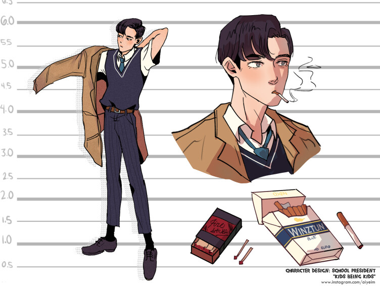 ArtStation - character sheet para kay eric