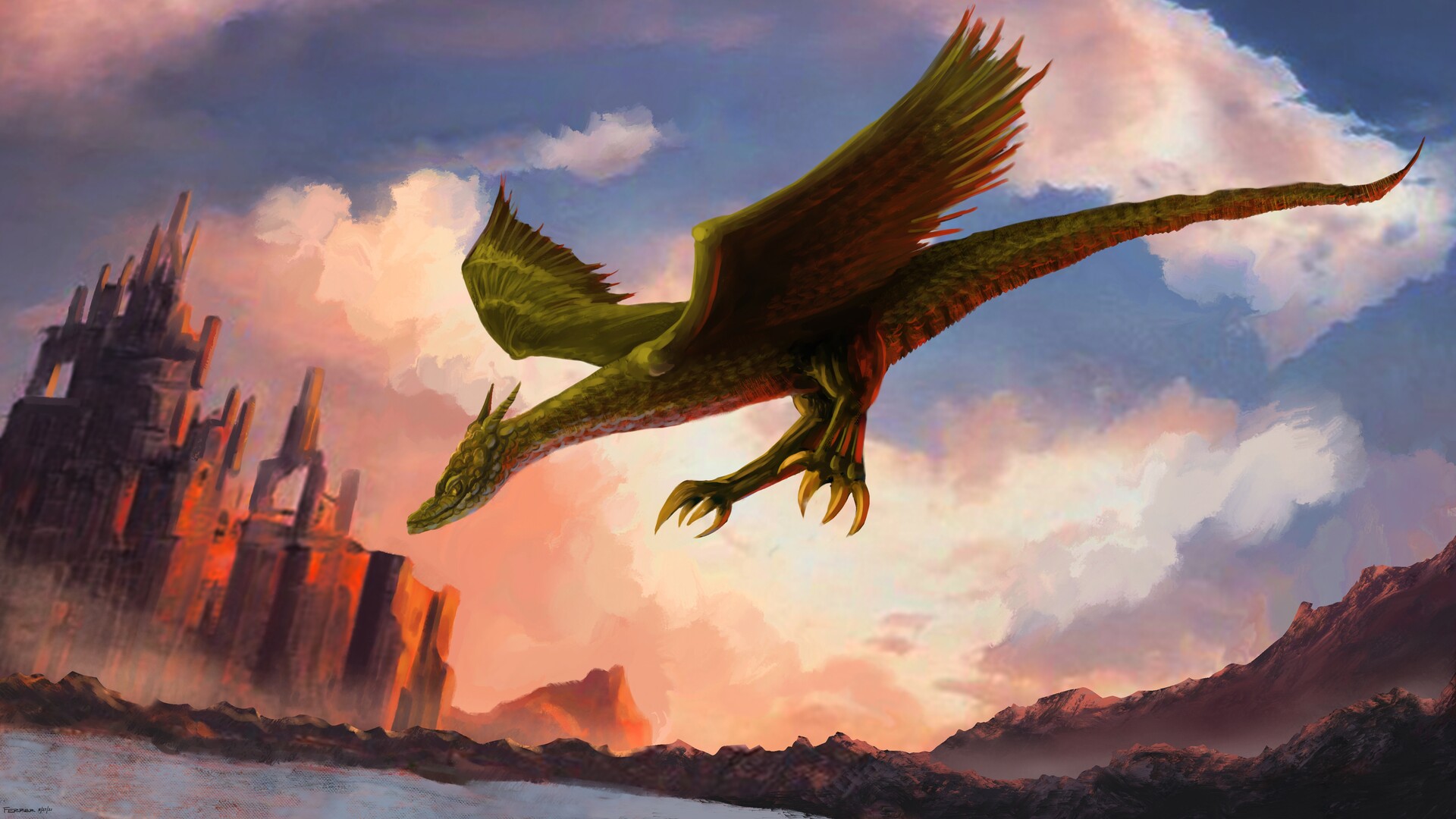 ArtStation - DRAGON ATTACK