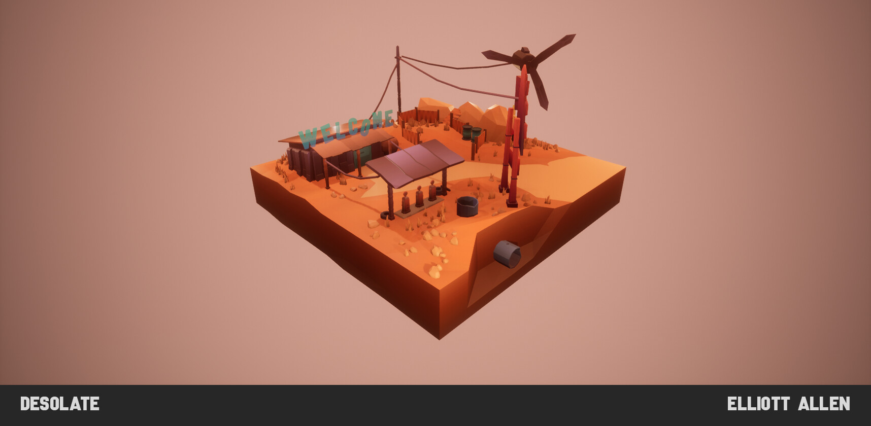 Elliott Allen - Desolate (Low-poly Environment)