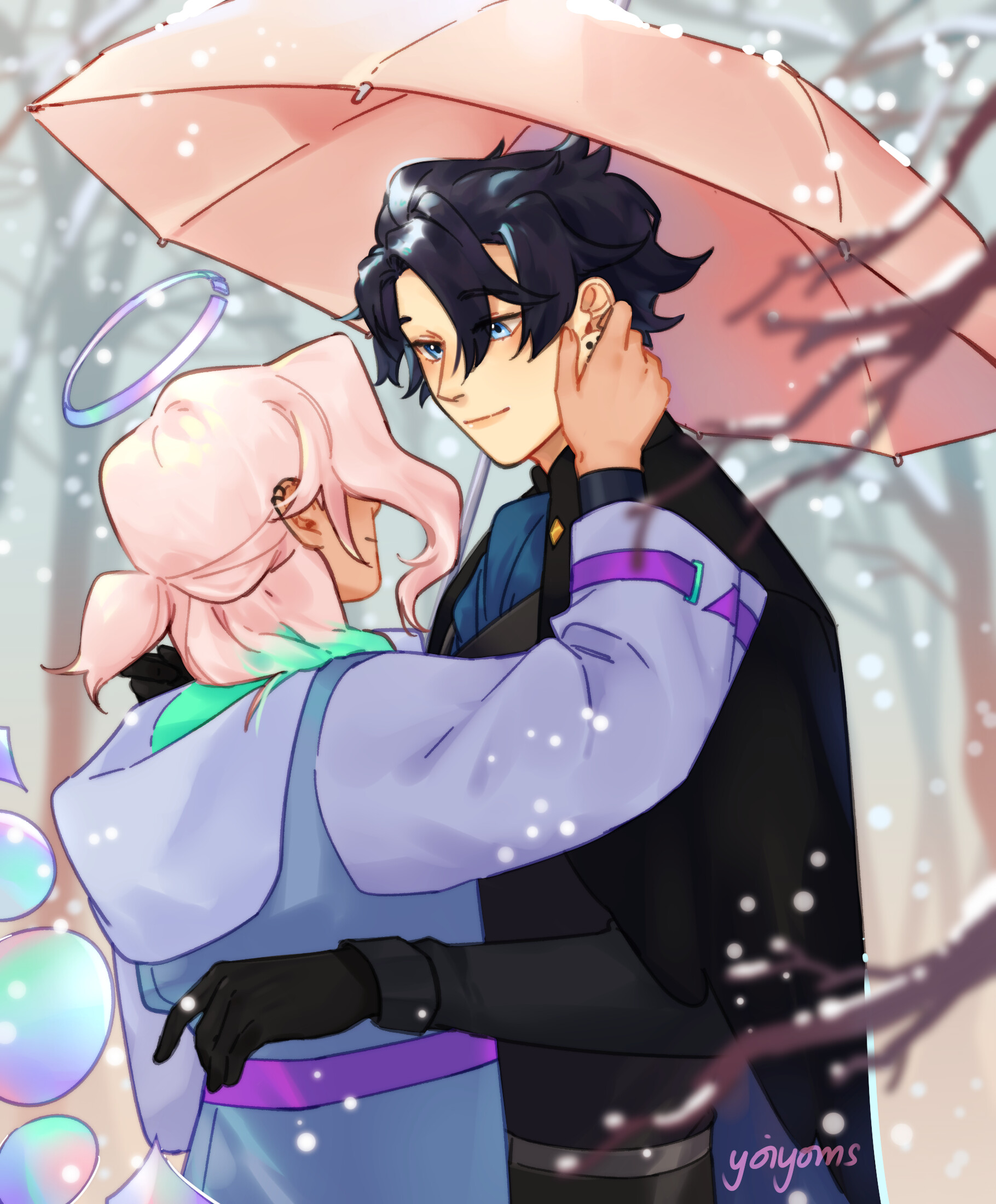 ArtStation - lovers in the snow [ocs]