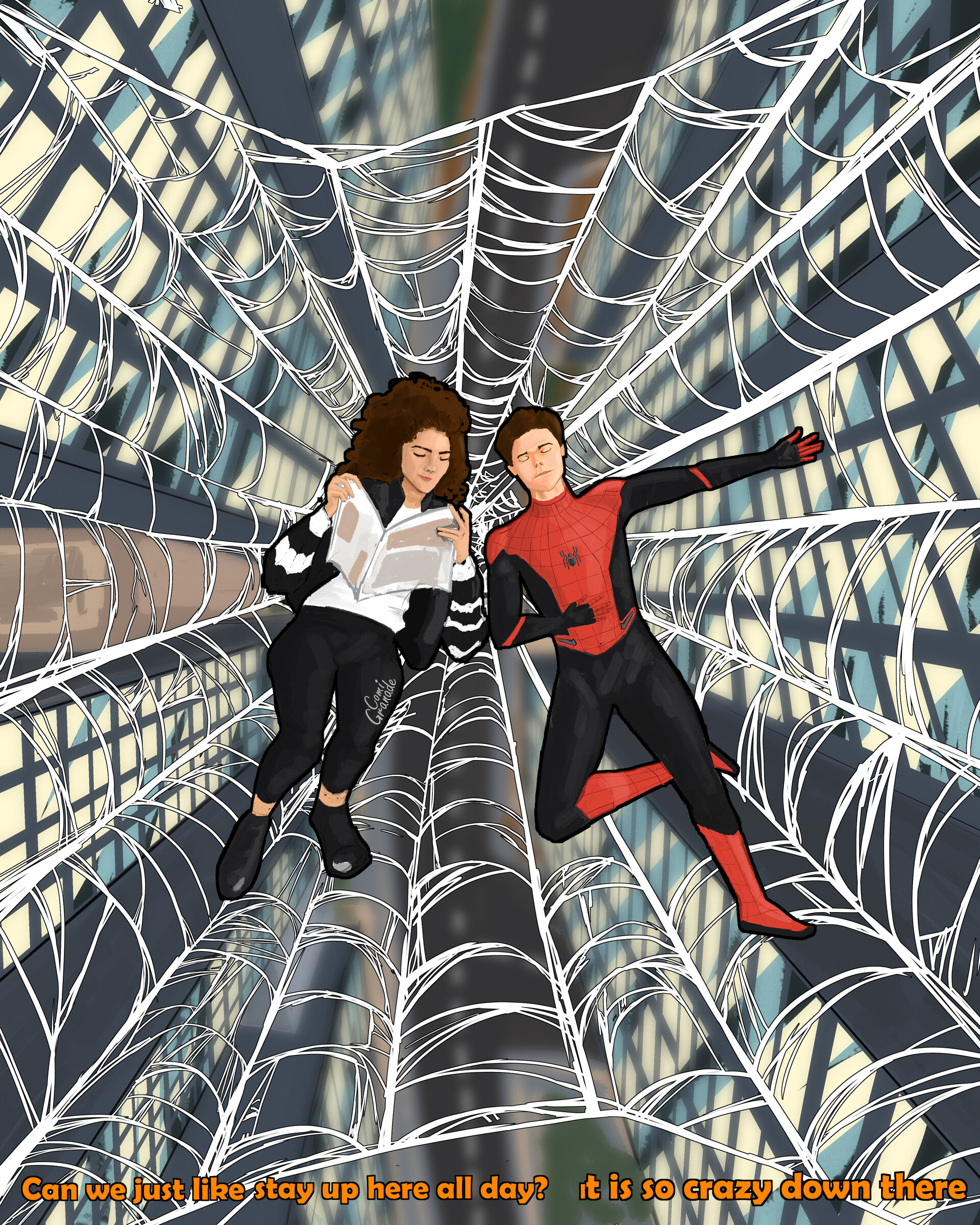ArtStation - Spiderman and Michelle Jones, No Way Home