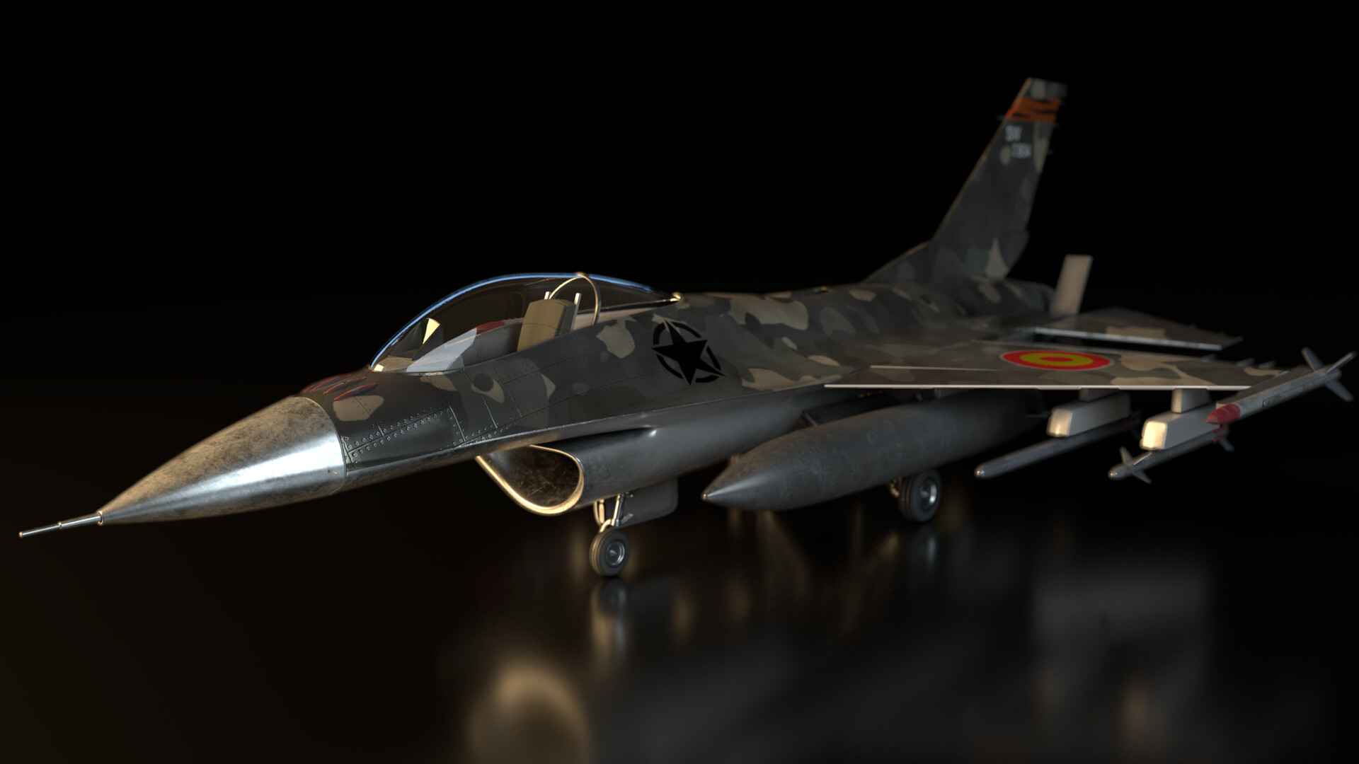 ArtStation - F-16 Aircraft
