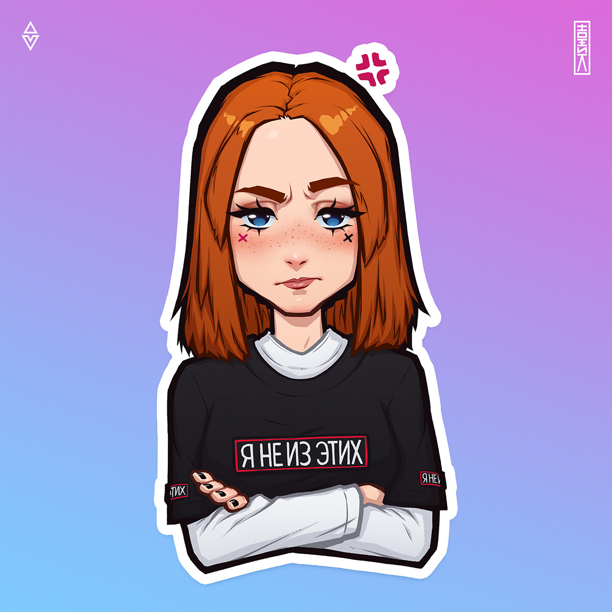 ArtStation - • sticker style • n2