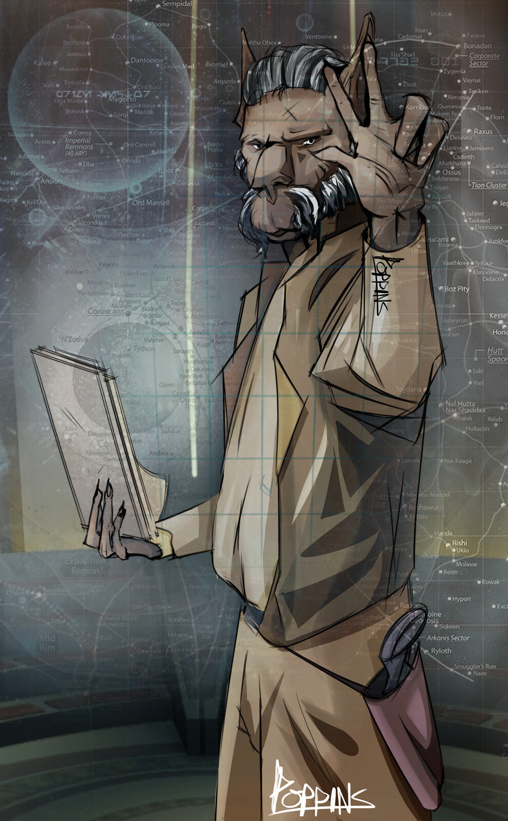 Poppins - Bothan - STARWARS ARTWORK