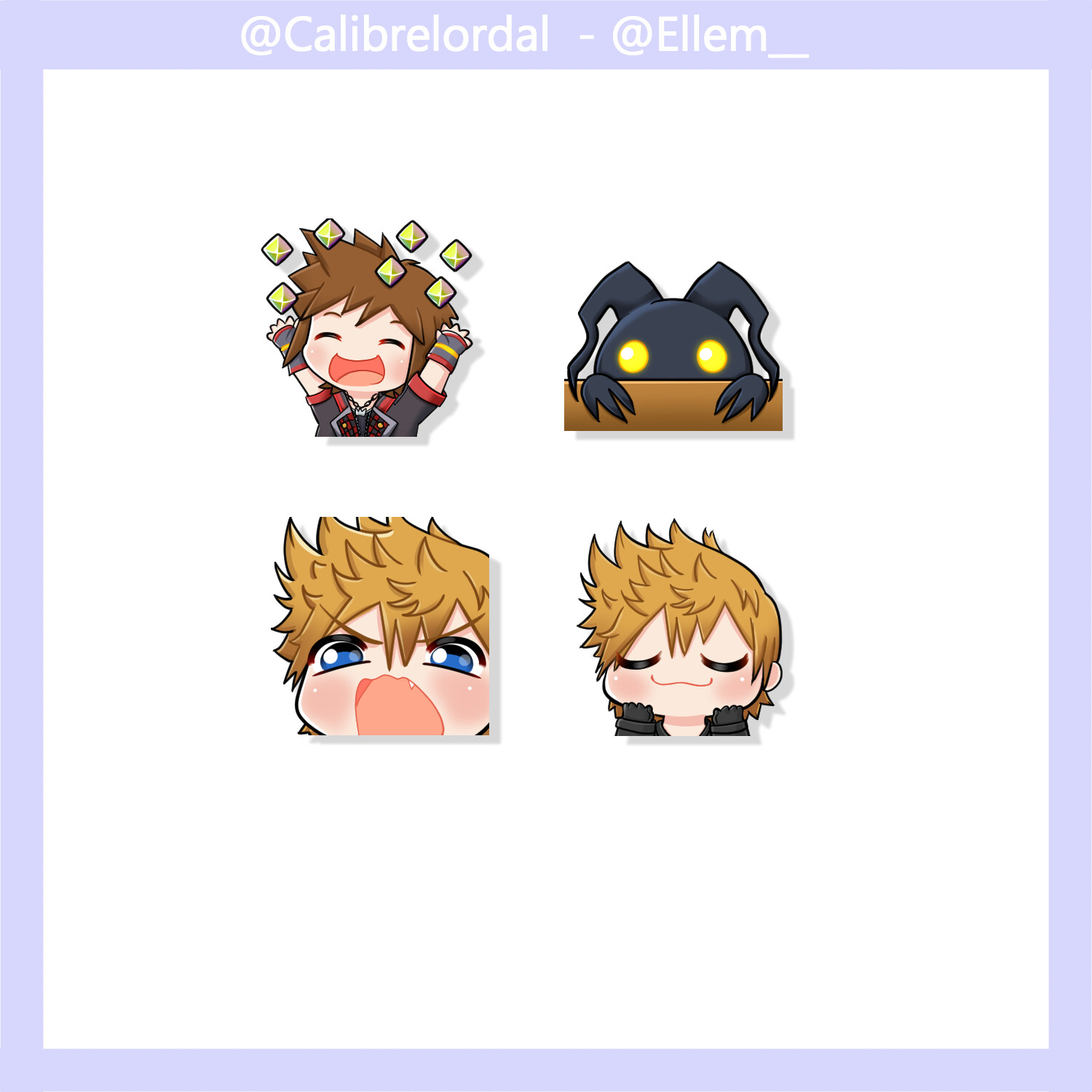 ArtStation - Emotes commission for @dj_j0nny