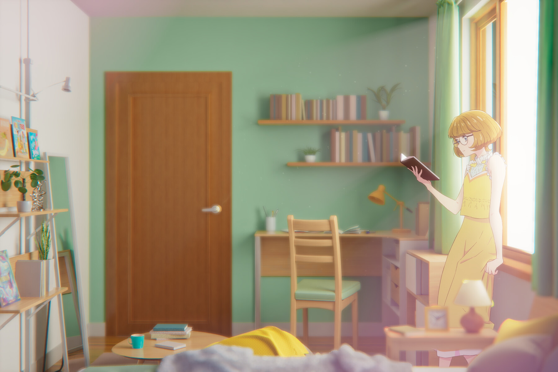 ArtStation - Girl in the room