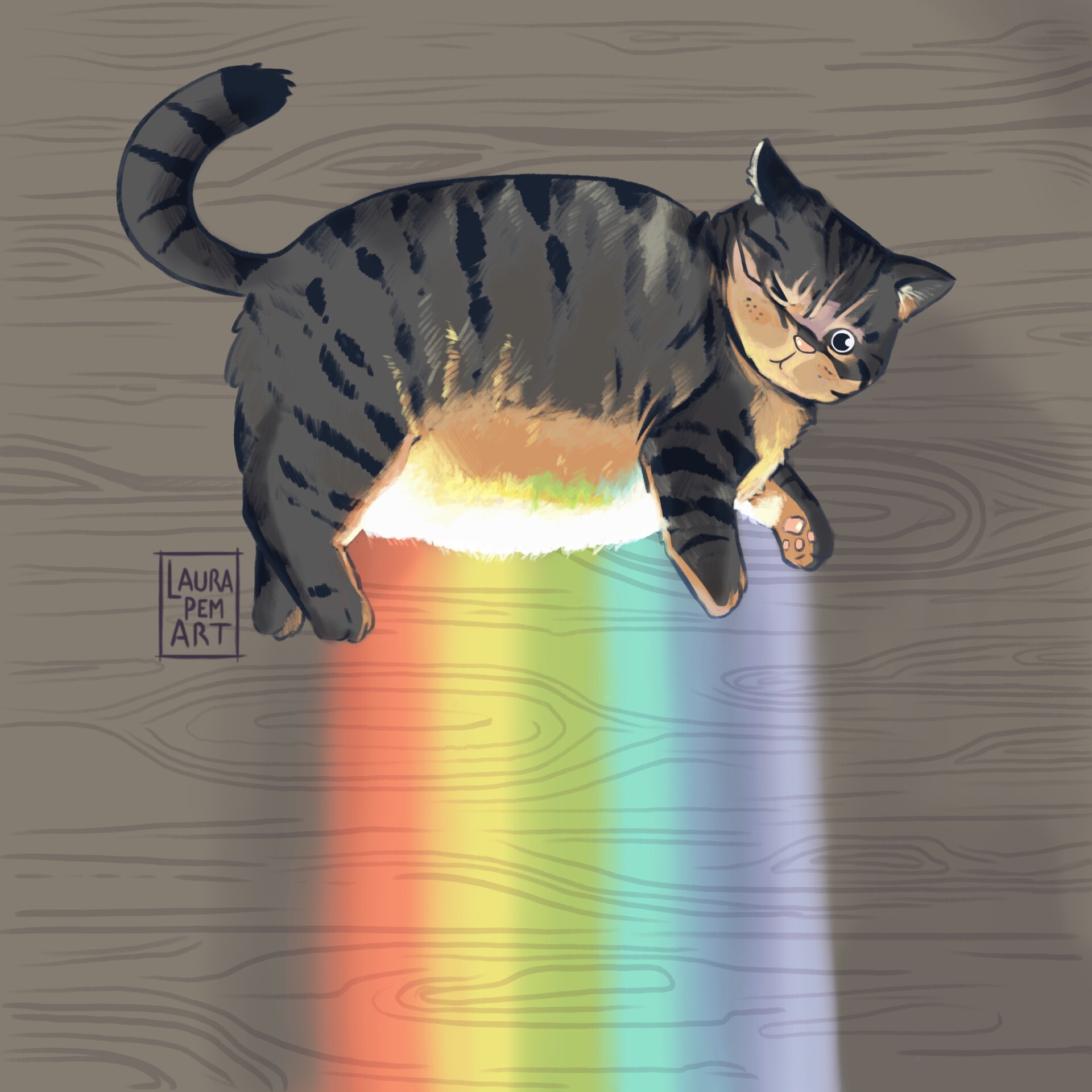 ArtStation - Rainbow cat