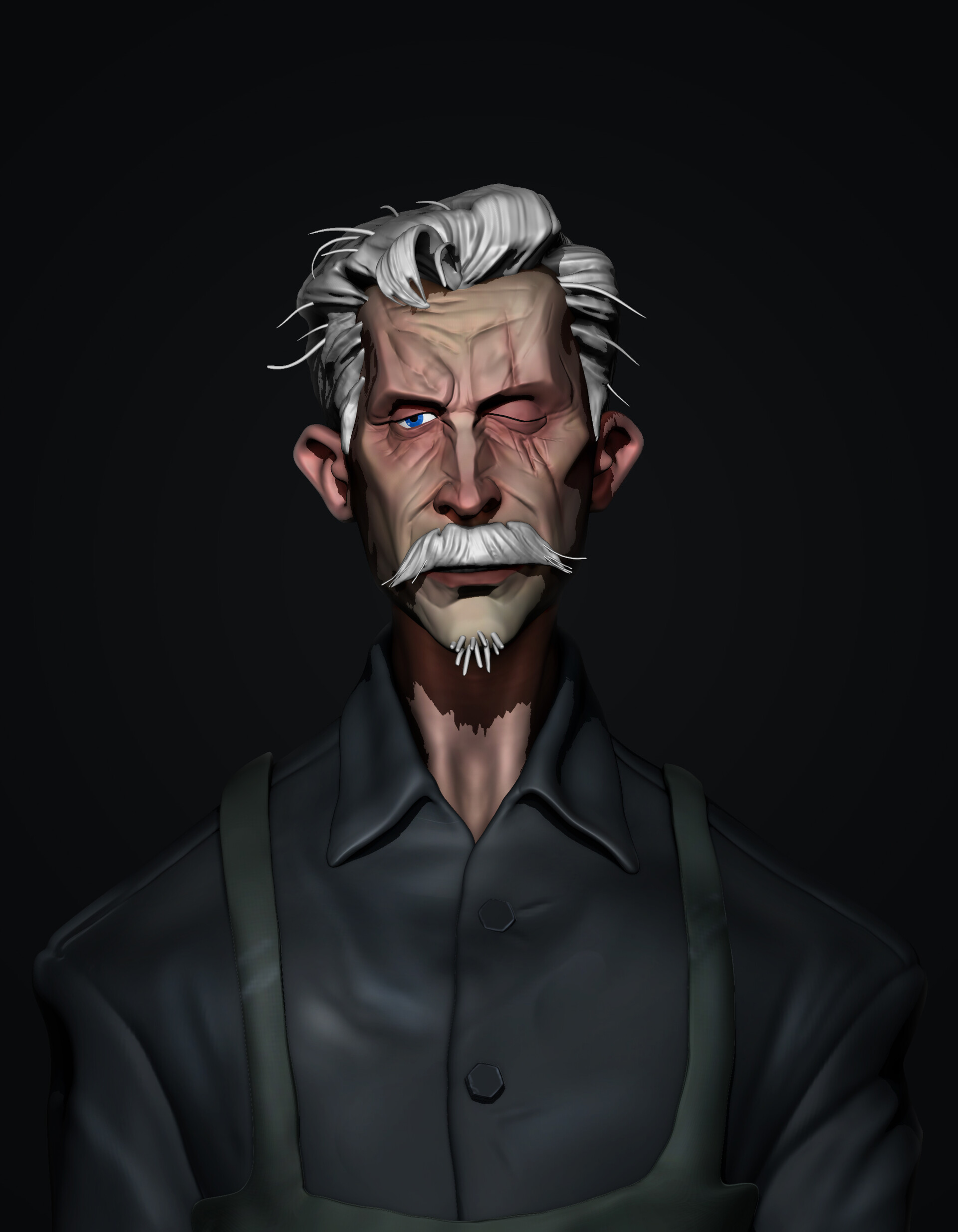 ArtStation - Man With Scar