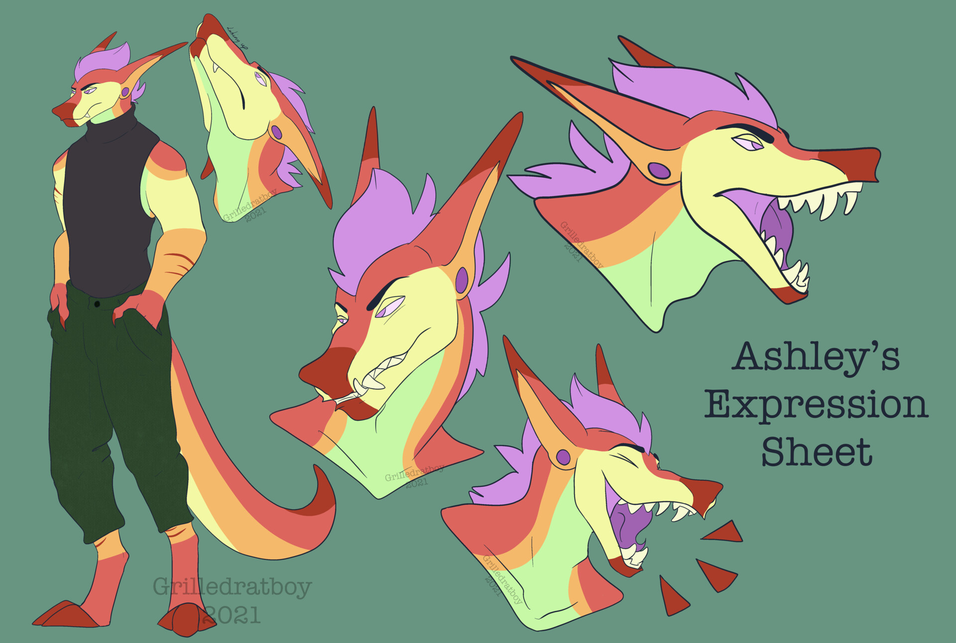 ArtStation - Ashley - Expression Sheet