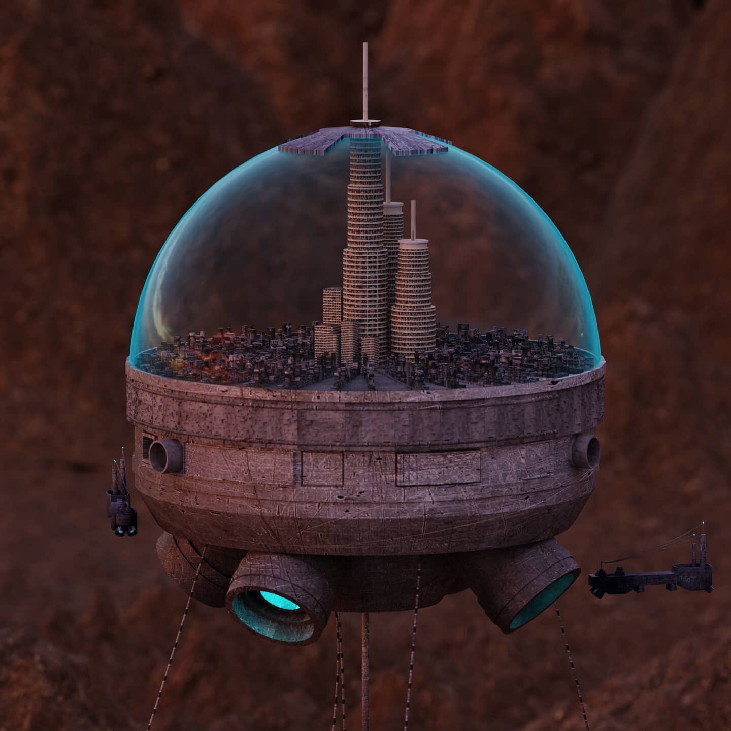 ArtStation - Flying city