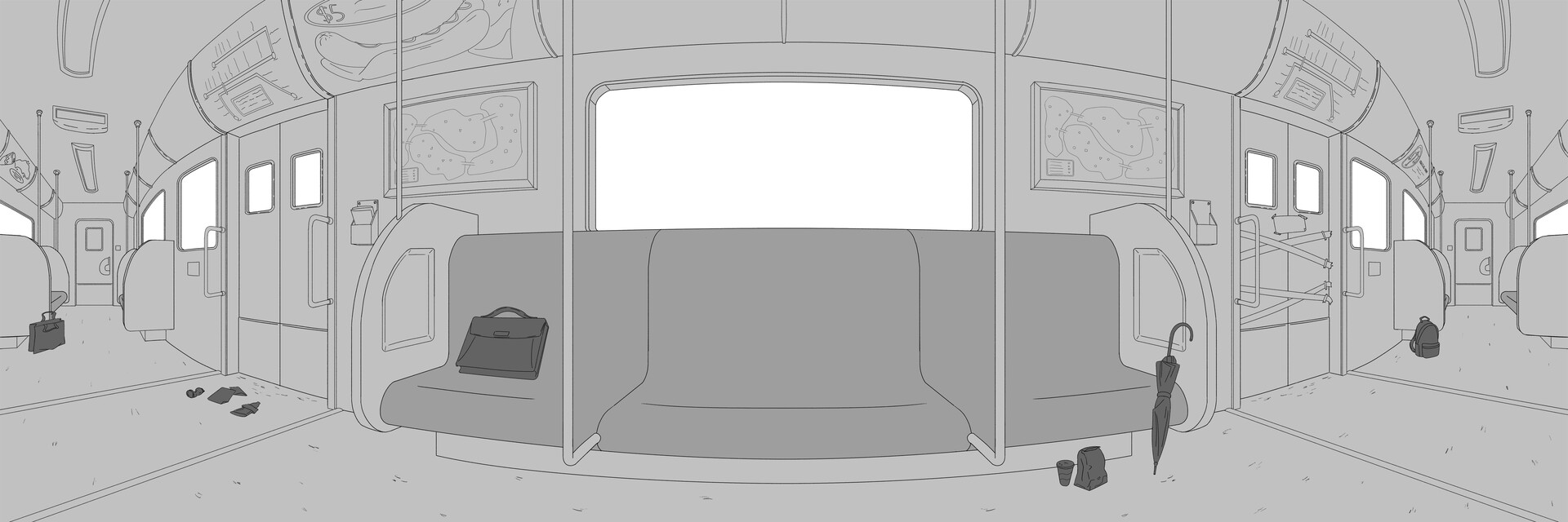 ArtStation - Train Panoramic - Layout