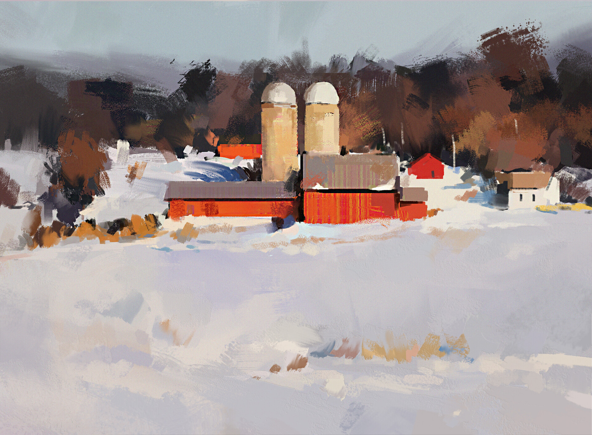 ArtStation - A group of quick oil painting exercise