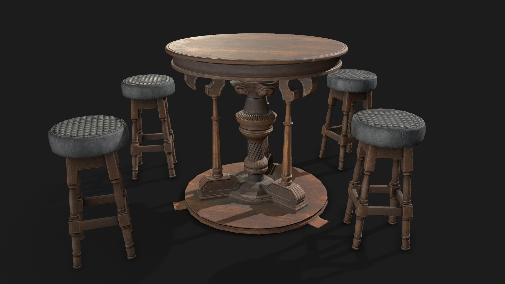 ArtStation - Table and Bar Chairs