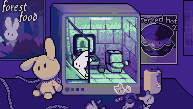 ArtStation - Horror Movie Bunny (GIF)