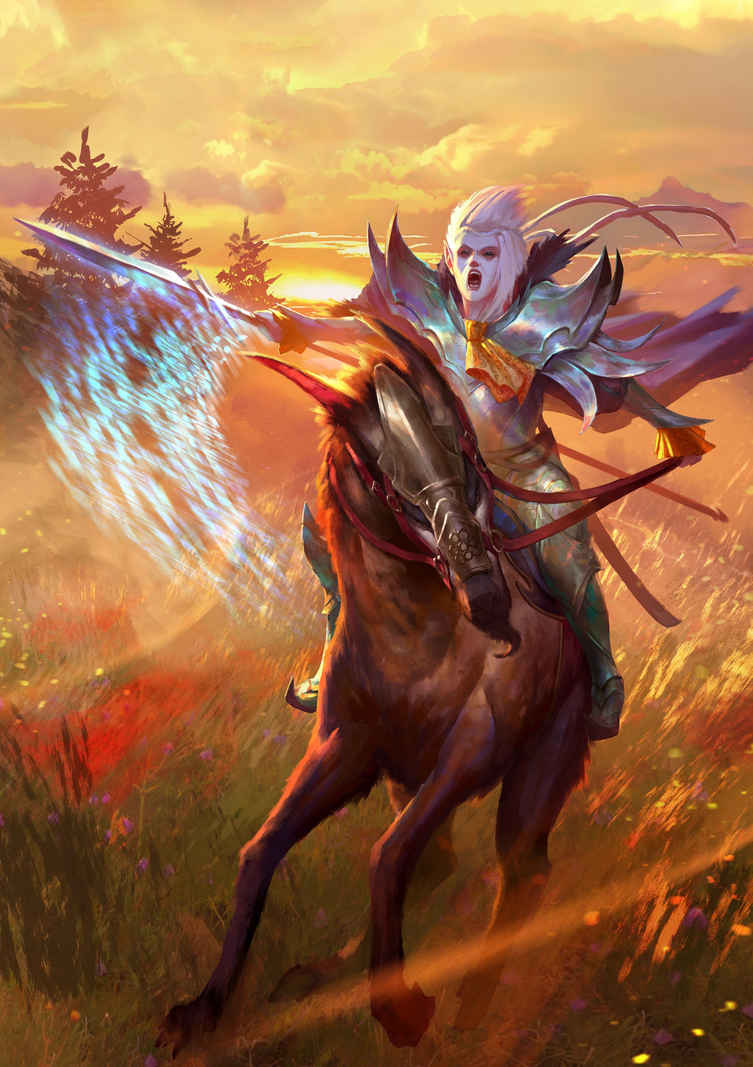 Fell Knight - Attack by Adam Wesierski : r/ImaginaryKnights