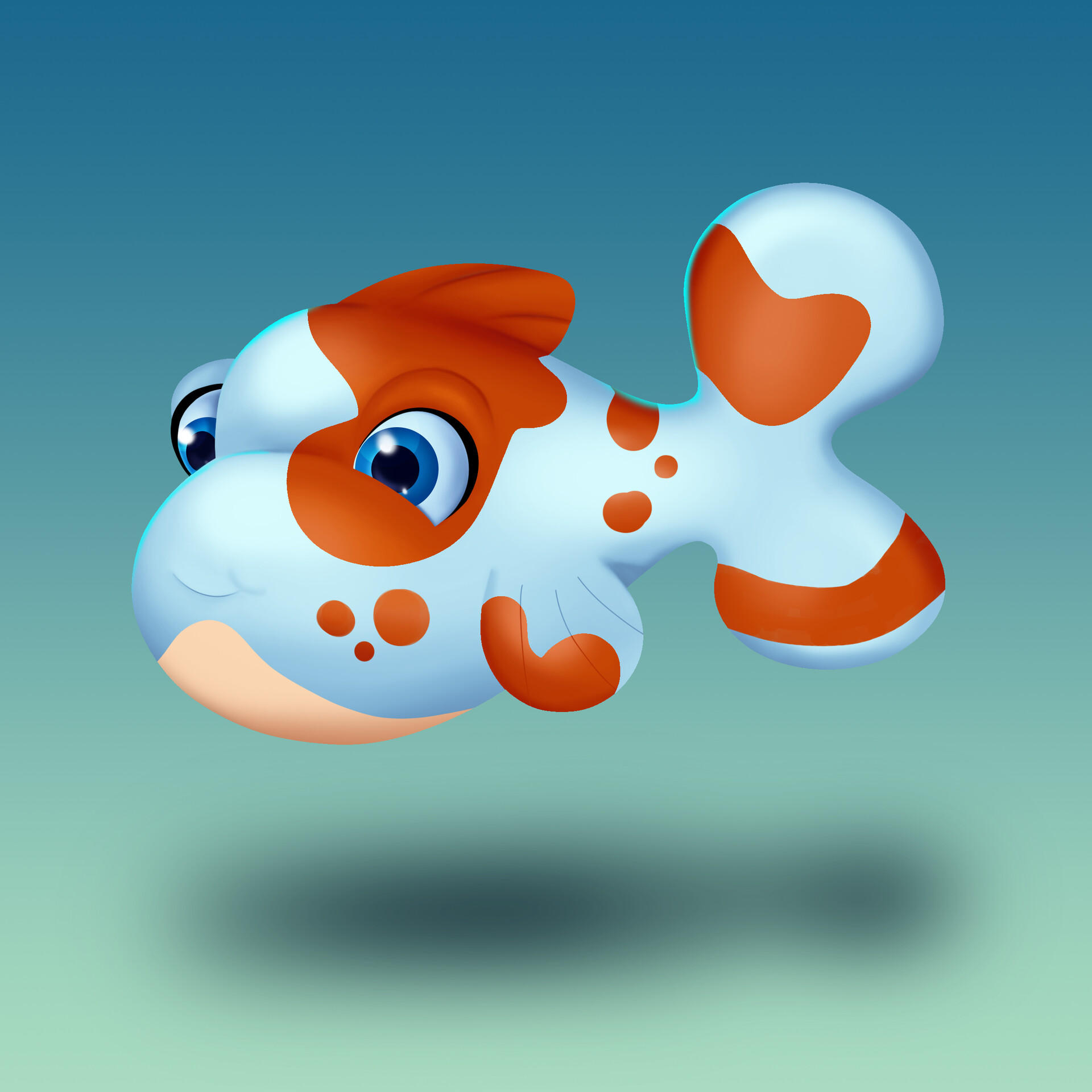 ArtStation - Orange fish