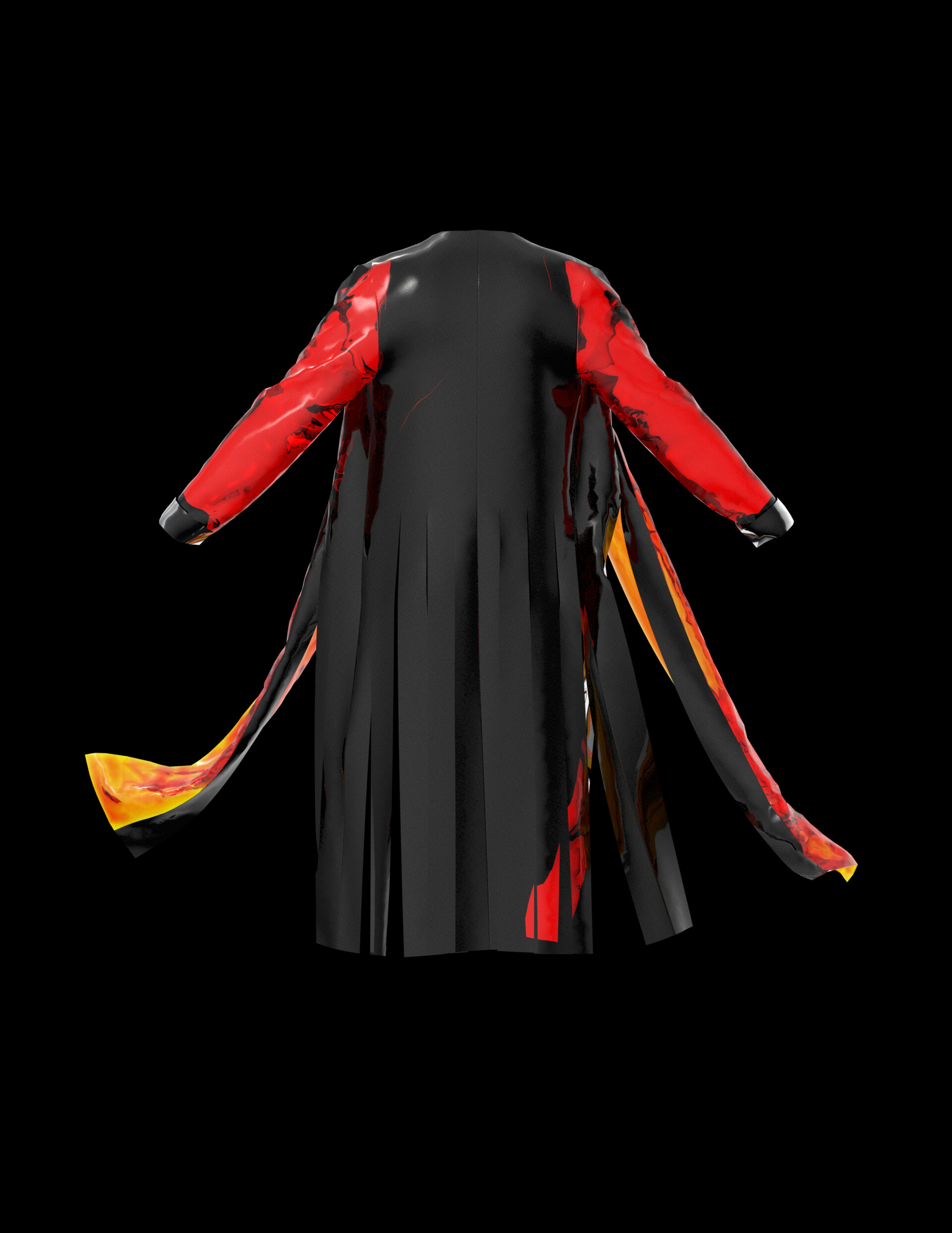 ArtStation - Burning glass trench coat