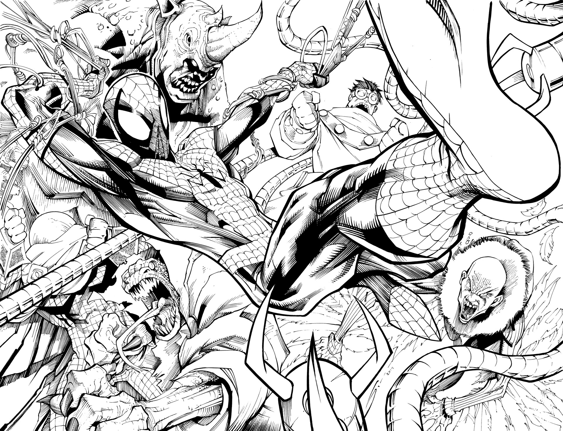 sinister six coloring pages