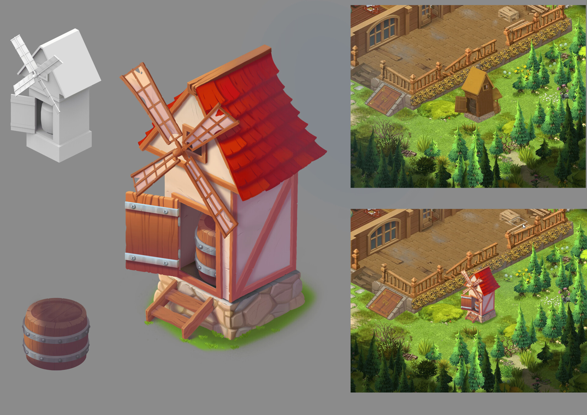 ArtStation - Mill concept + render