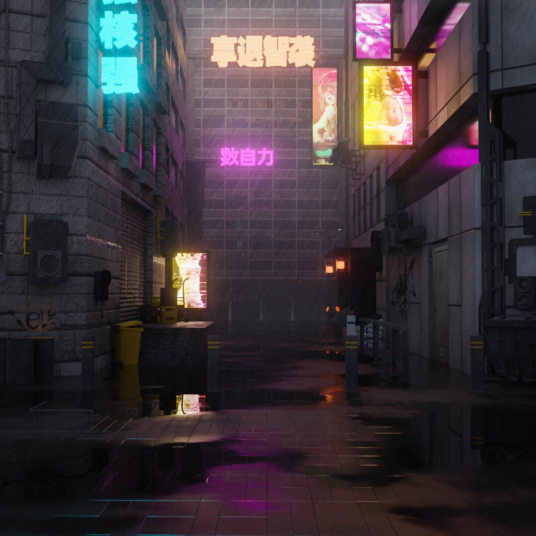 ArtStation - Near Future Alley