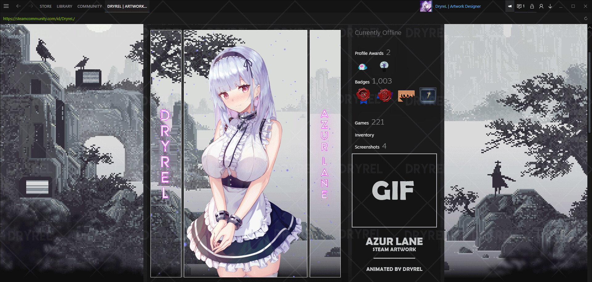 ArtStation - Azur Lane | Animated Steam Artwork