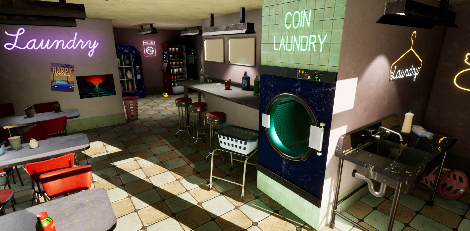 ArtStation - Laundry Lounge