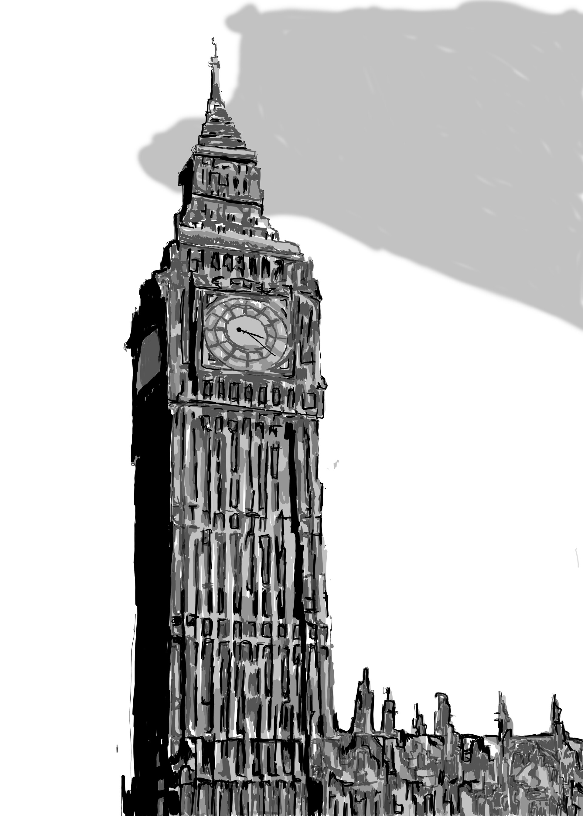 ArtStation - Big Ben Sketch