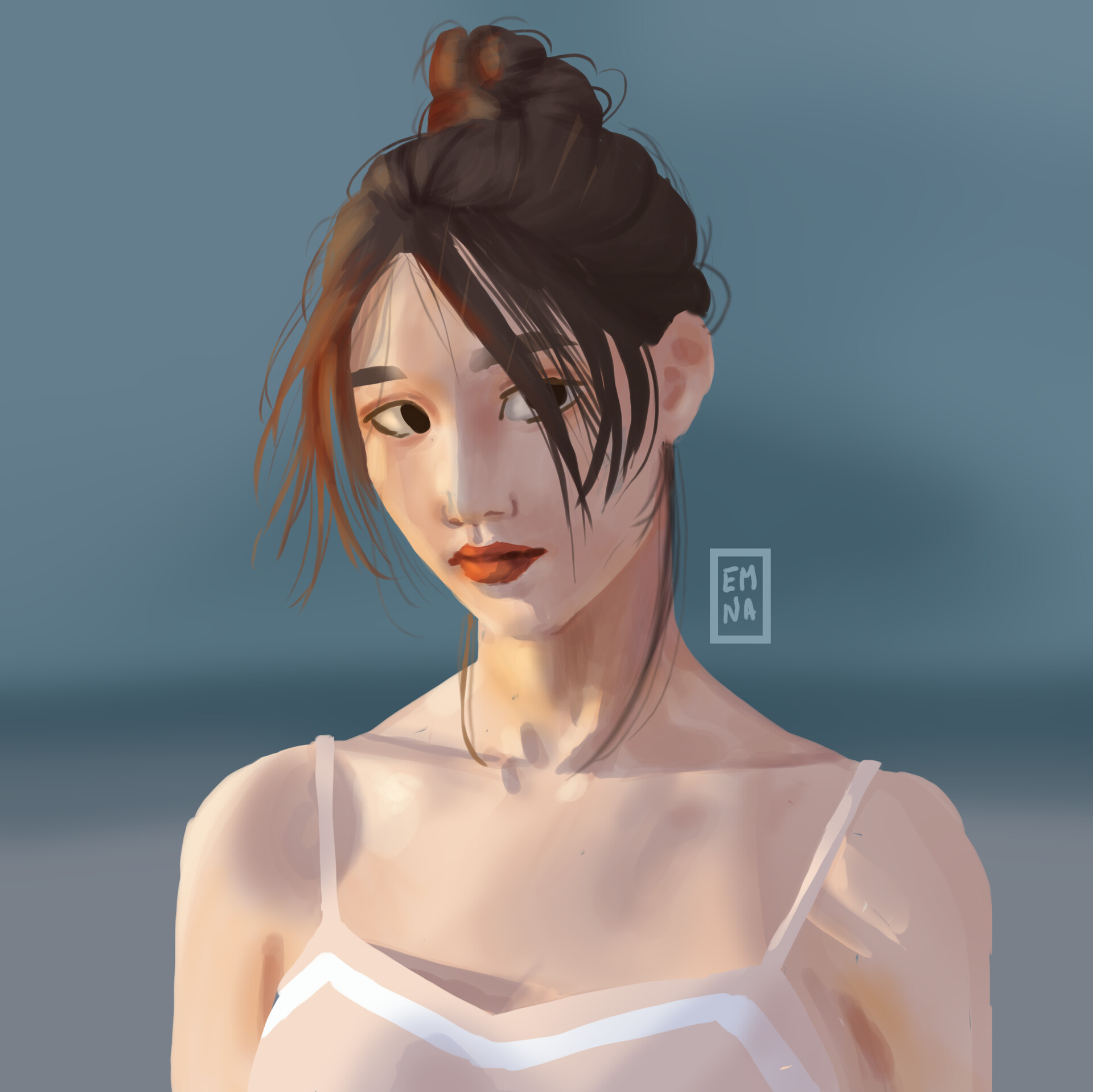 ArtStation - Girl on the beach ig