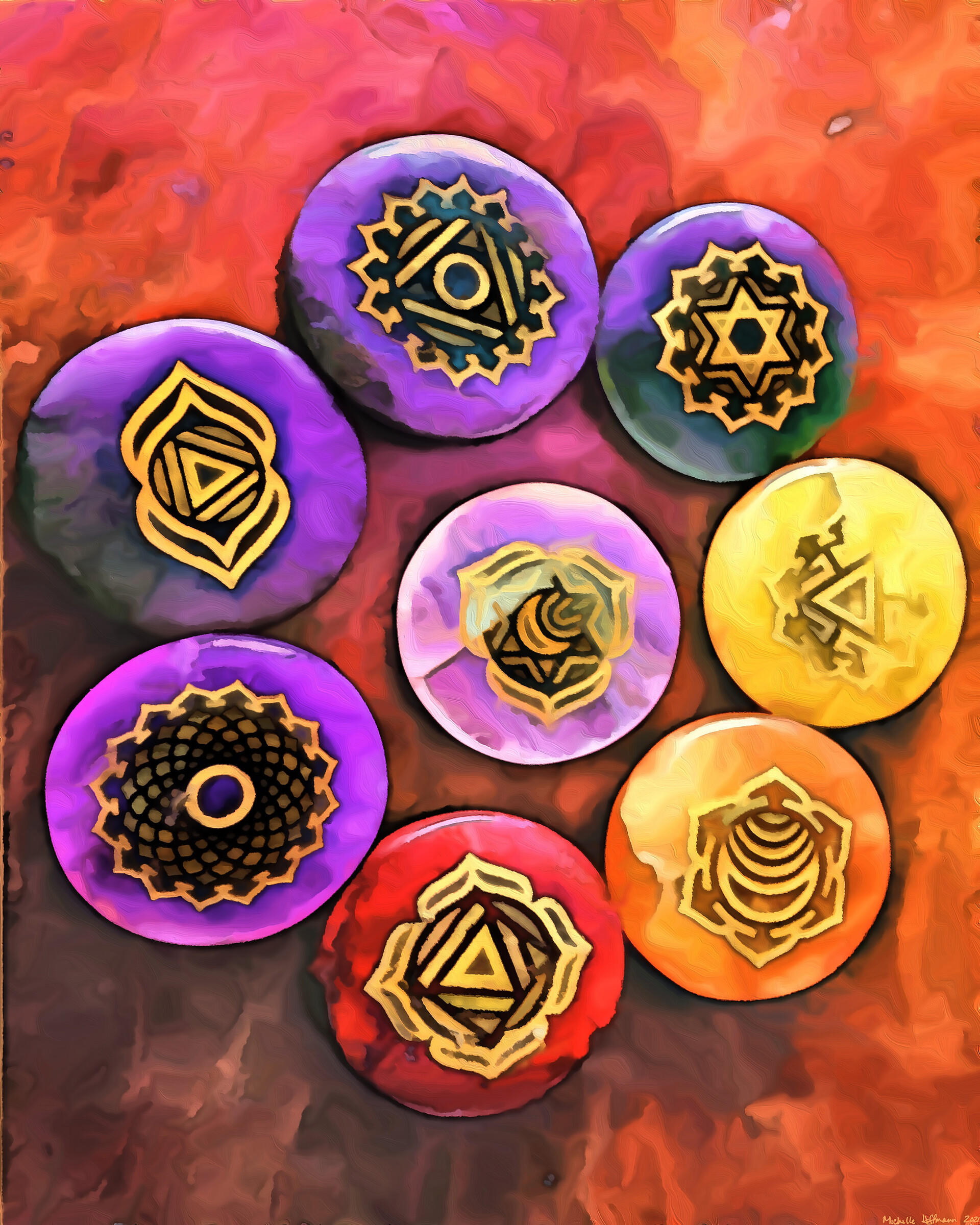 ArtStation - I Ching Stones