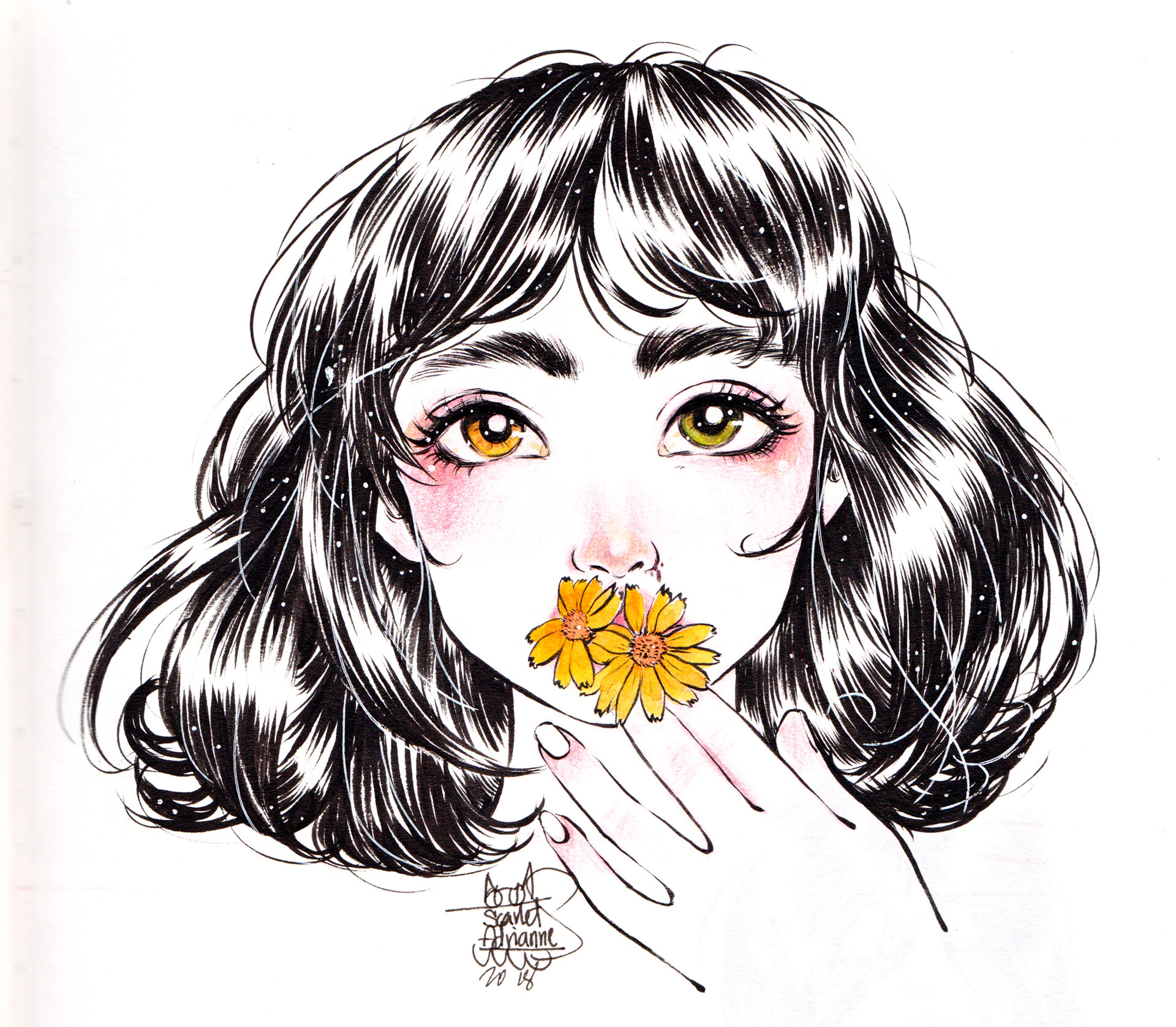 ArtStation - Flower lips