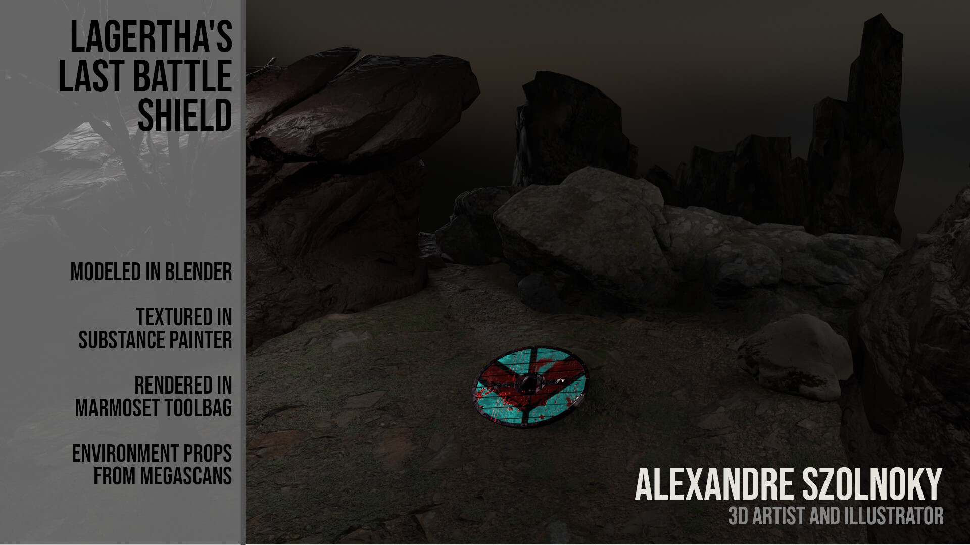 ArtStation - Lagertha's Last Battle Shield