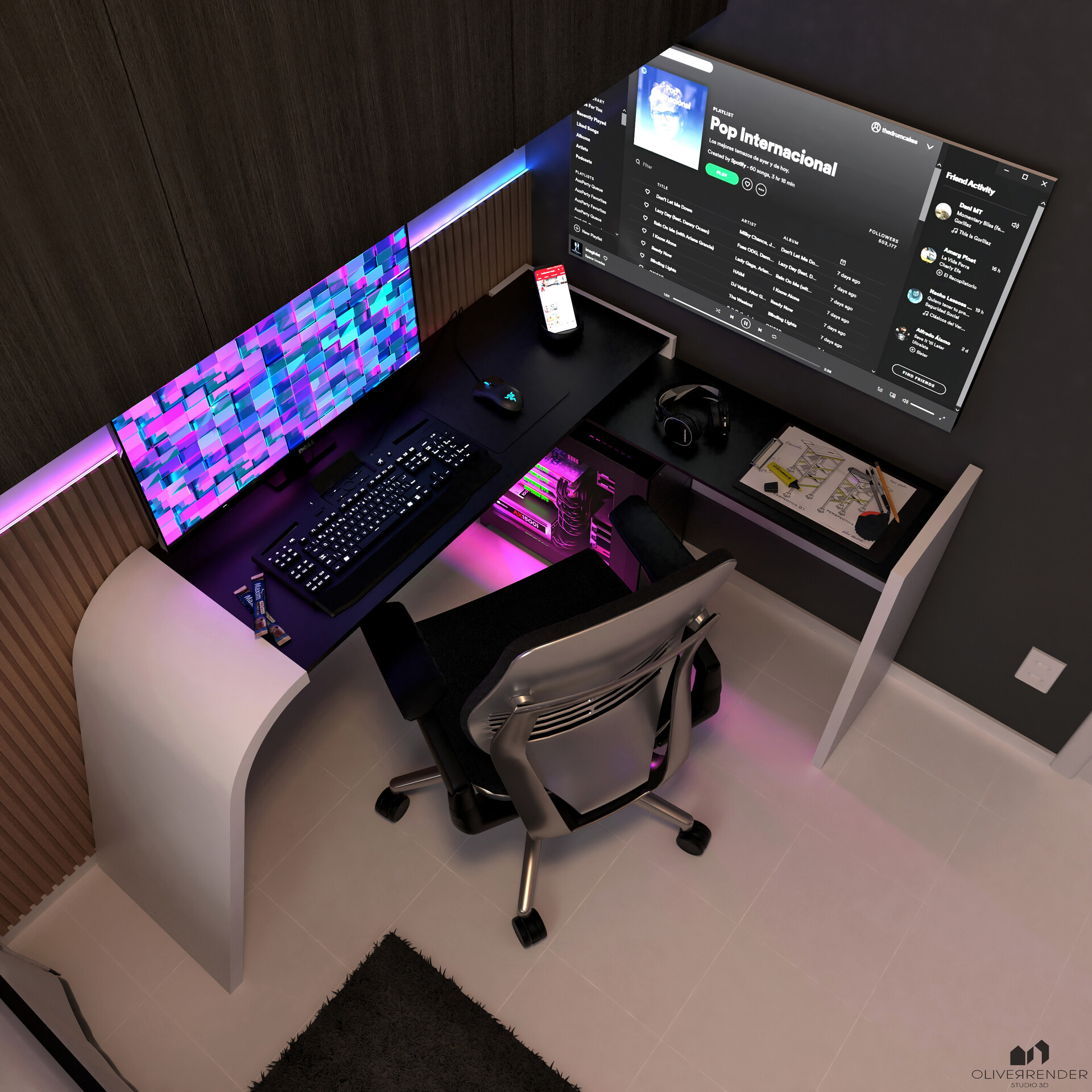 OLIVER RENDER - STUDIO 3D - CGI - QUARTO