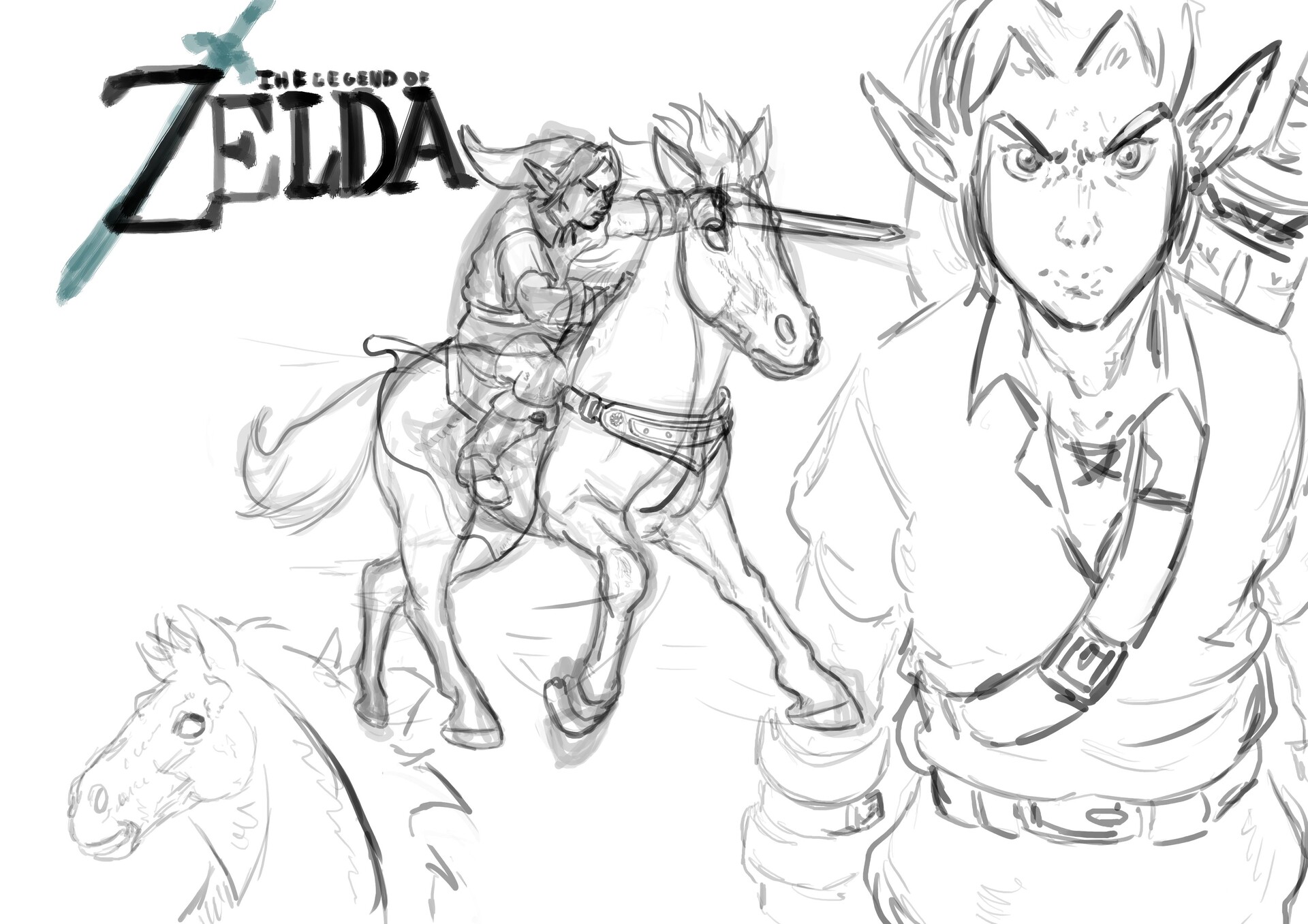 epona coloring pages