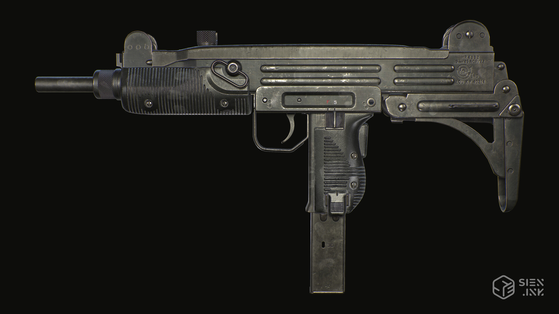 ArtStation - Game Asset — UZI