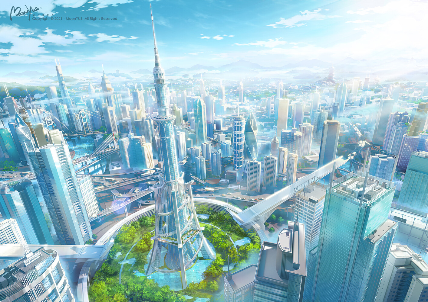 ArtStation - Bright city