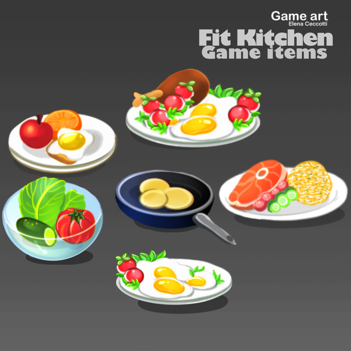 ArtStation - Game mock up- fit Kitchen