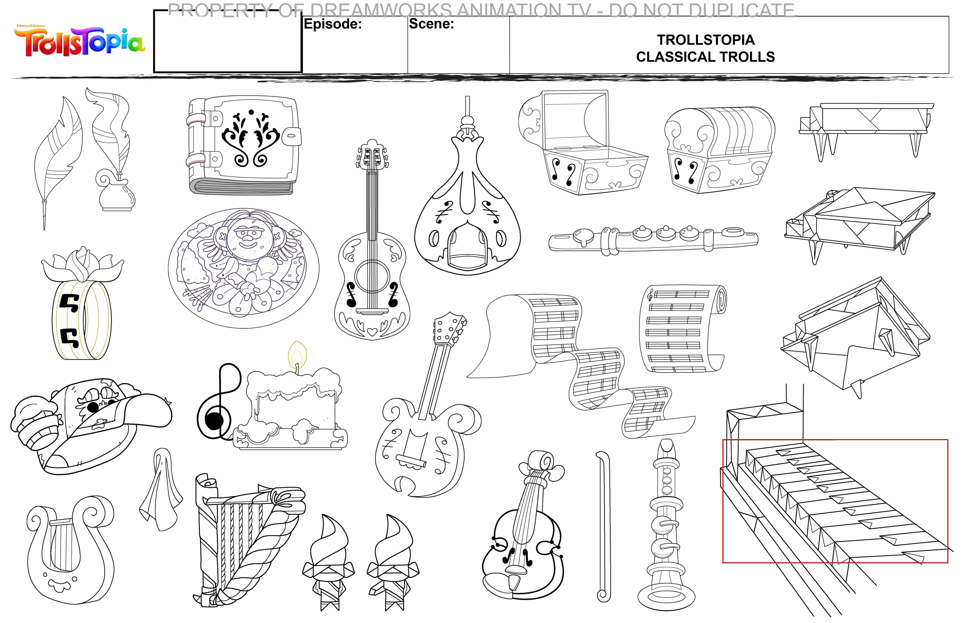 Jerry Regan - Dreamworks - Trollstopia - Prop Design - Season 1