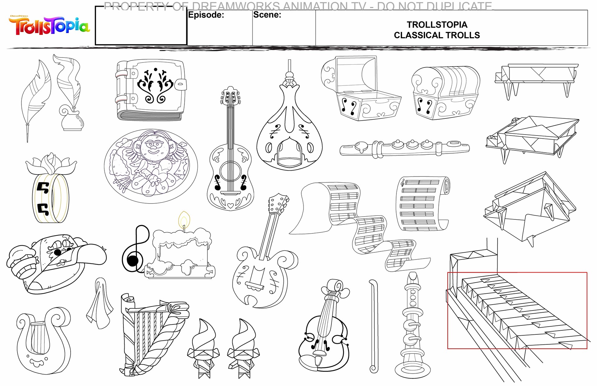 Jerry Regan - Dreamworks - Trollstopia - Prop Design - Season 1