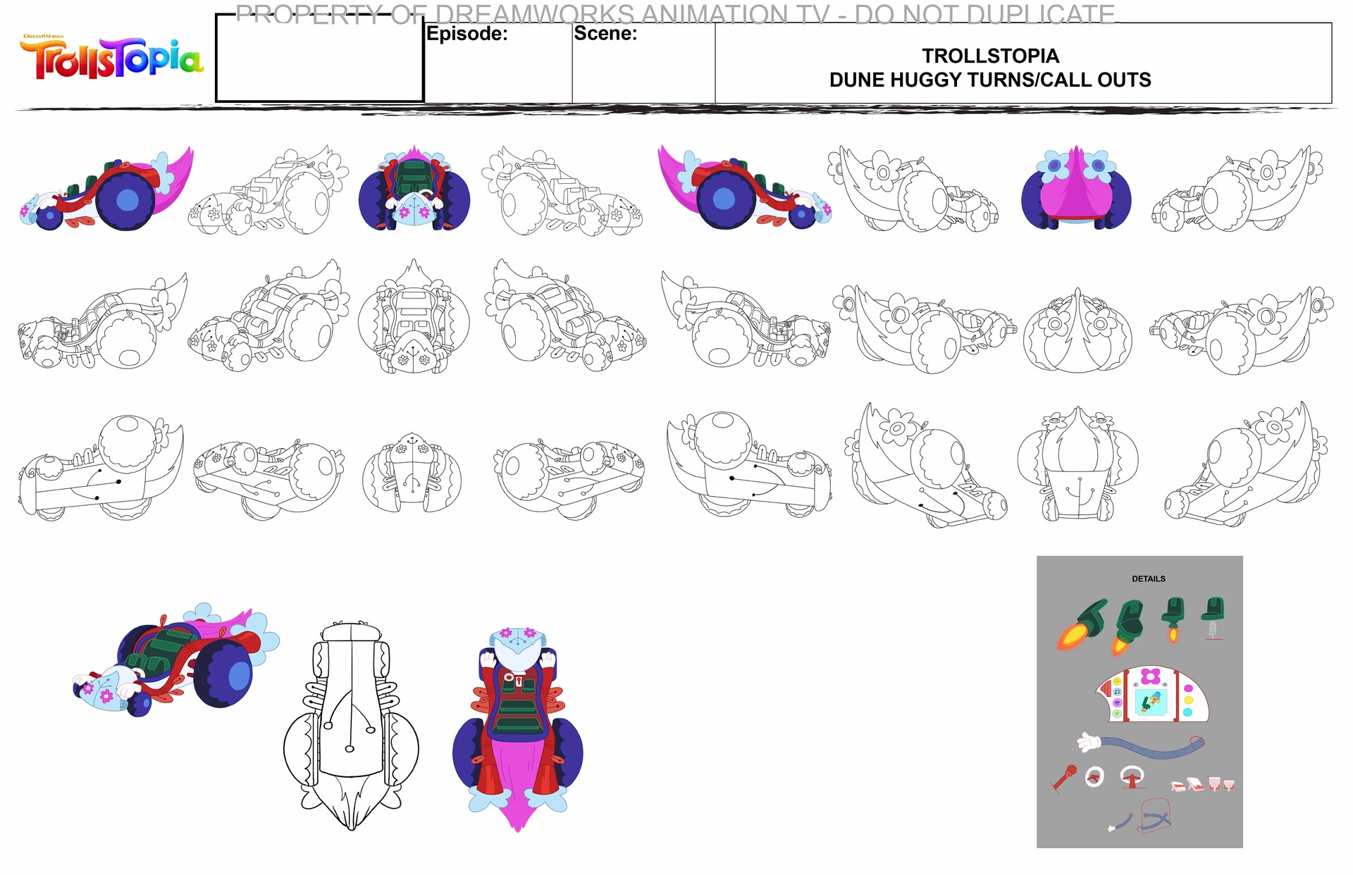Jerry Regan - Dreamworks - Trollstopia - Prop Design - Season 1