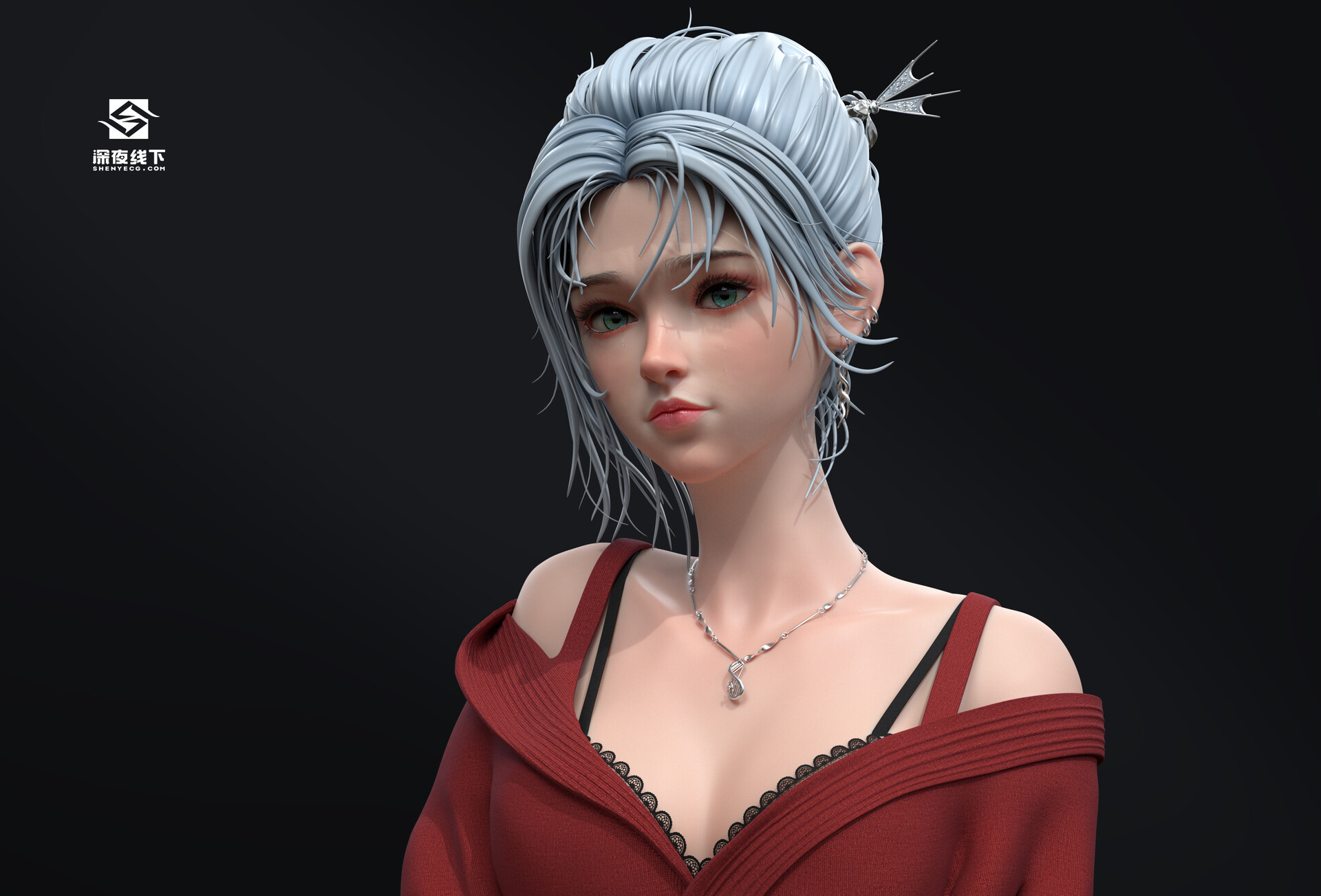 ArtStation - 【深夜学院】山东线下班学员FXS半身像作品